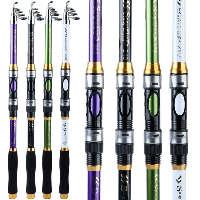 Sougayilang Spinning Telescopic Fishing Rods EVA Handle Ultralight ...