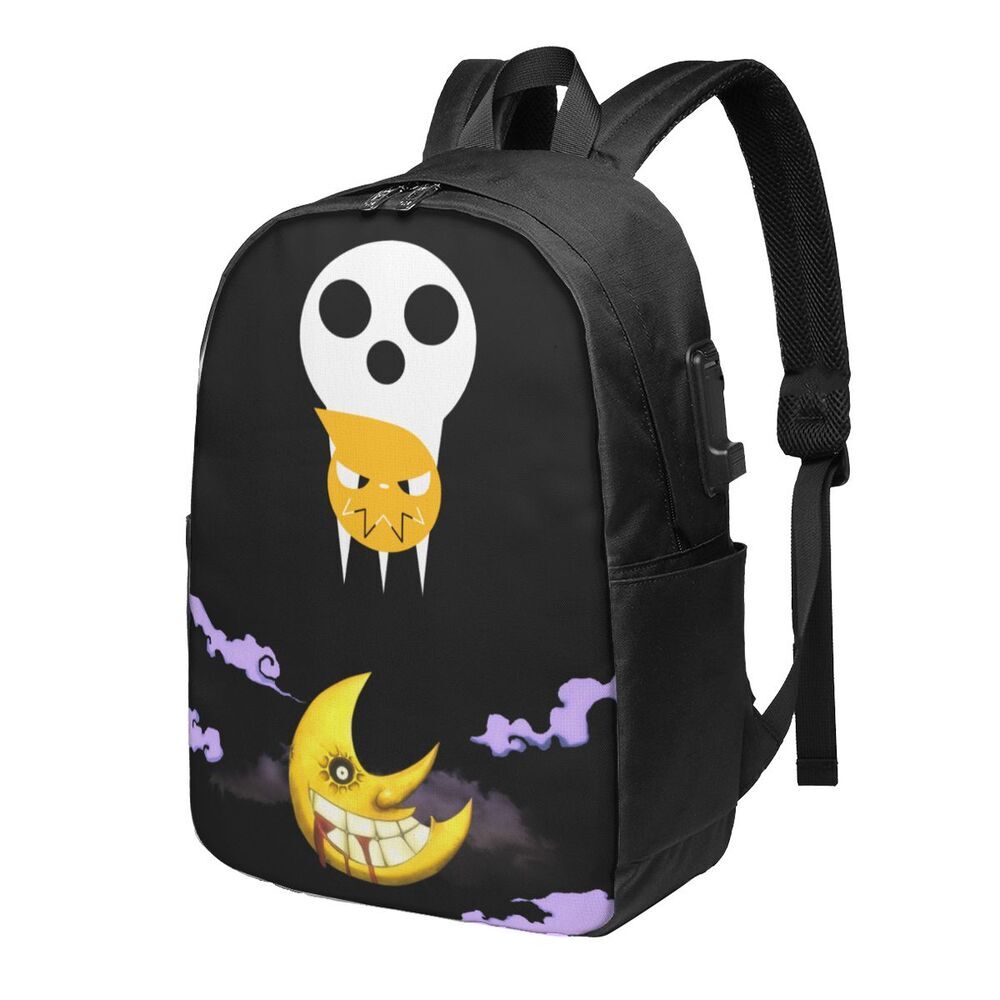 Soul Anime Eater Laptop Backpack Unisex College Business Backpack With ...