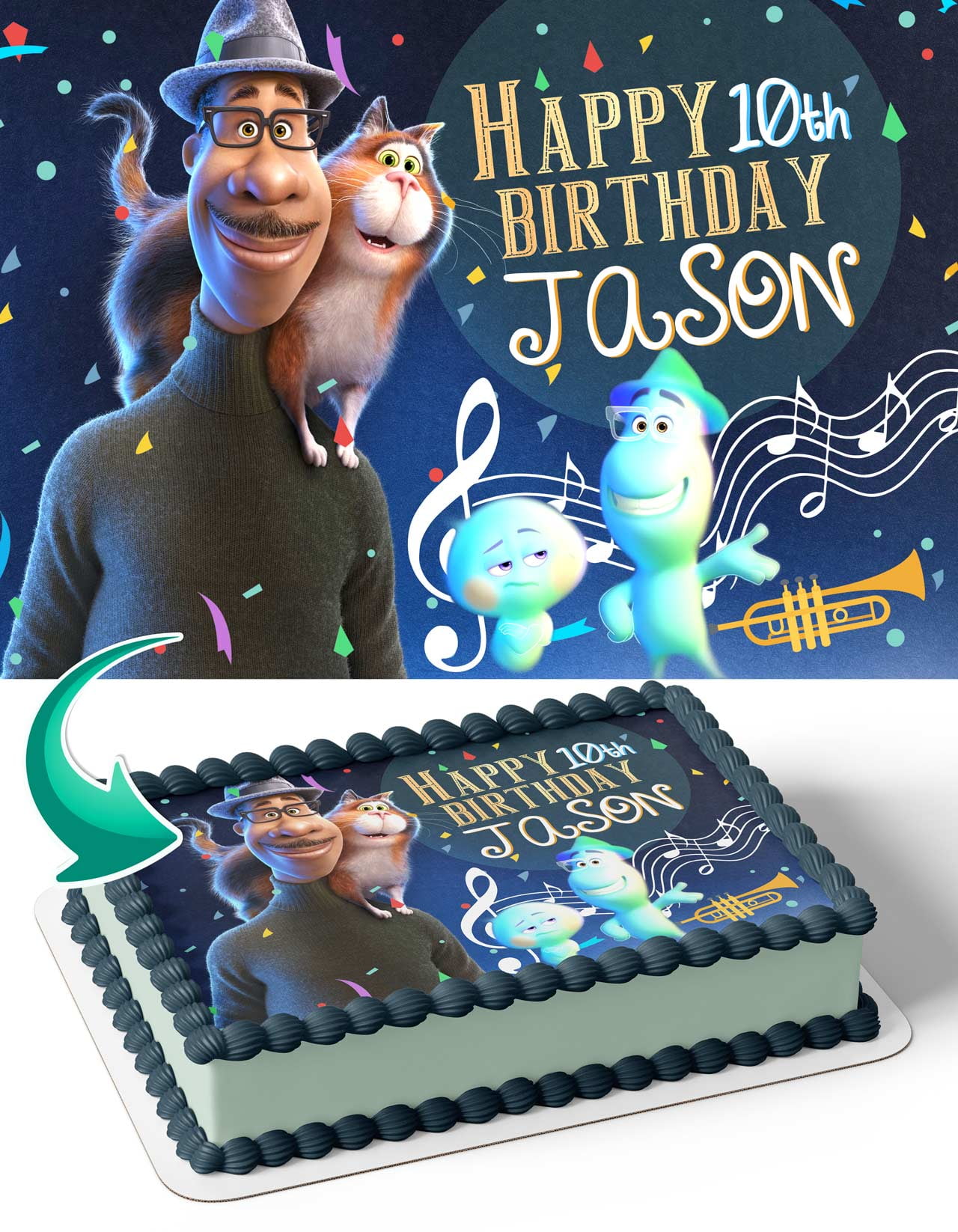 Soul Disney Movie Edible Image Cake Topper Personalized Birthday Sheet ...