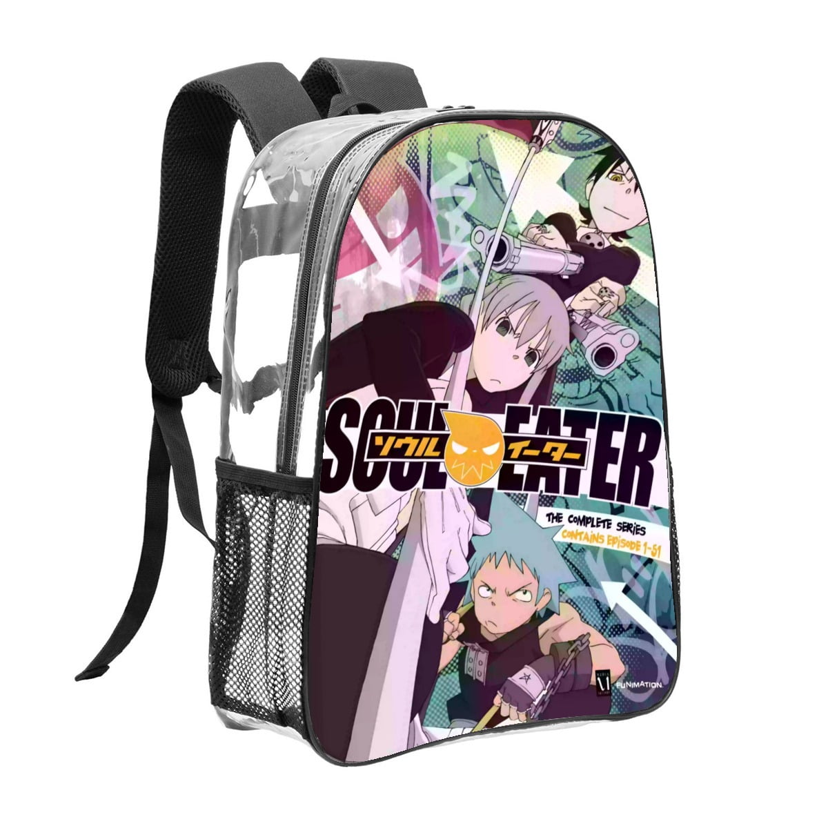Soul Eater-theme Clear Backpack Heavy Duty Transparent Bag See Through ...