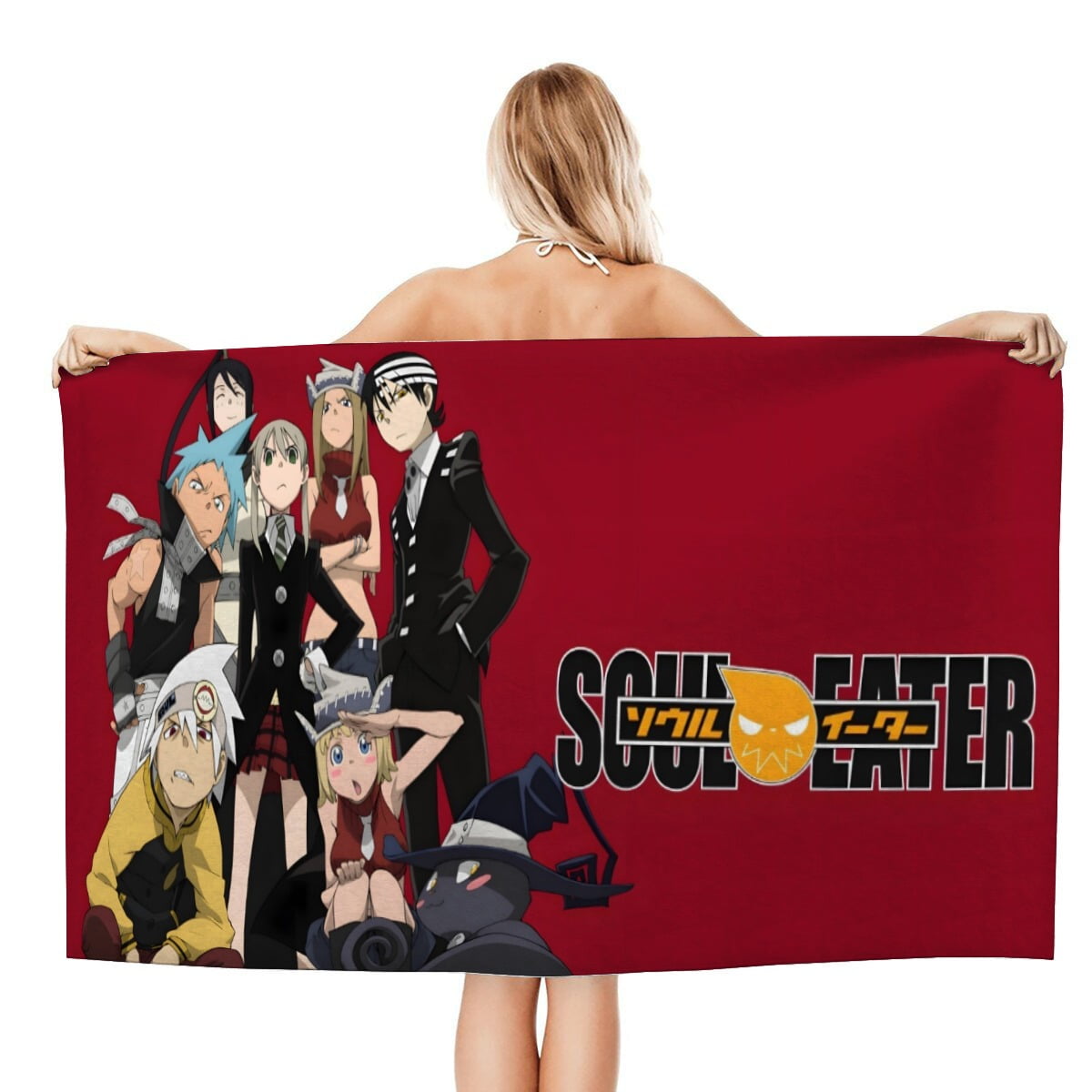 Soul Eater-theme Gifts Quick-dry Beach Towel for Women Girl Birthday Inspired Fan Bath Outdoor ...