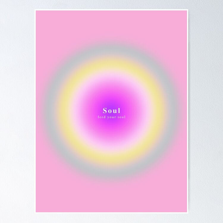 Soul Gradient - Feed Your Soul UNFRAMED Poster, 8x12 - Walmart.com