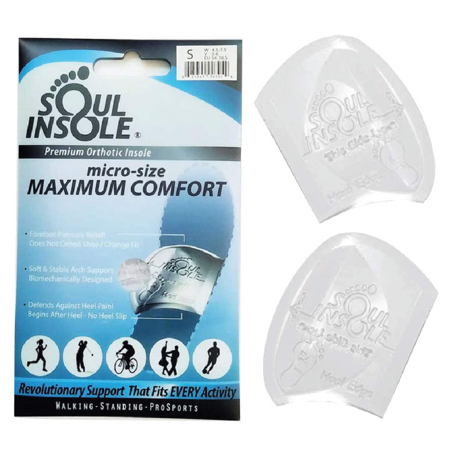 Shoe Bubble micro-size Max Support Orthotic (washable/re-usable) HSA ...