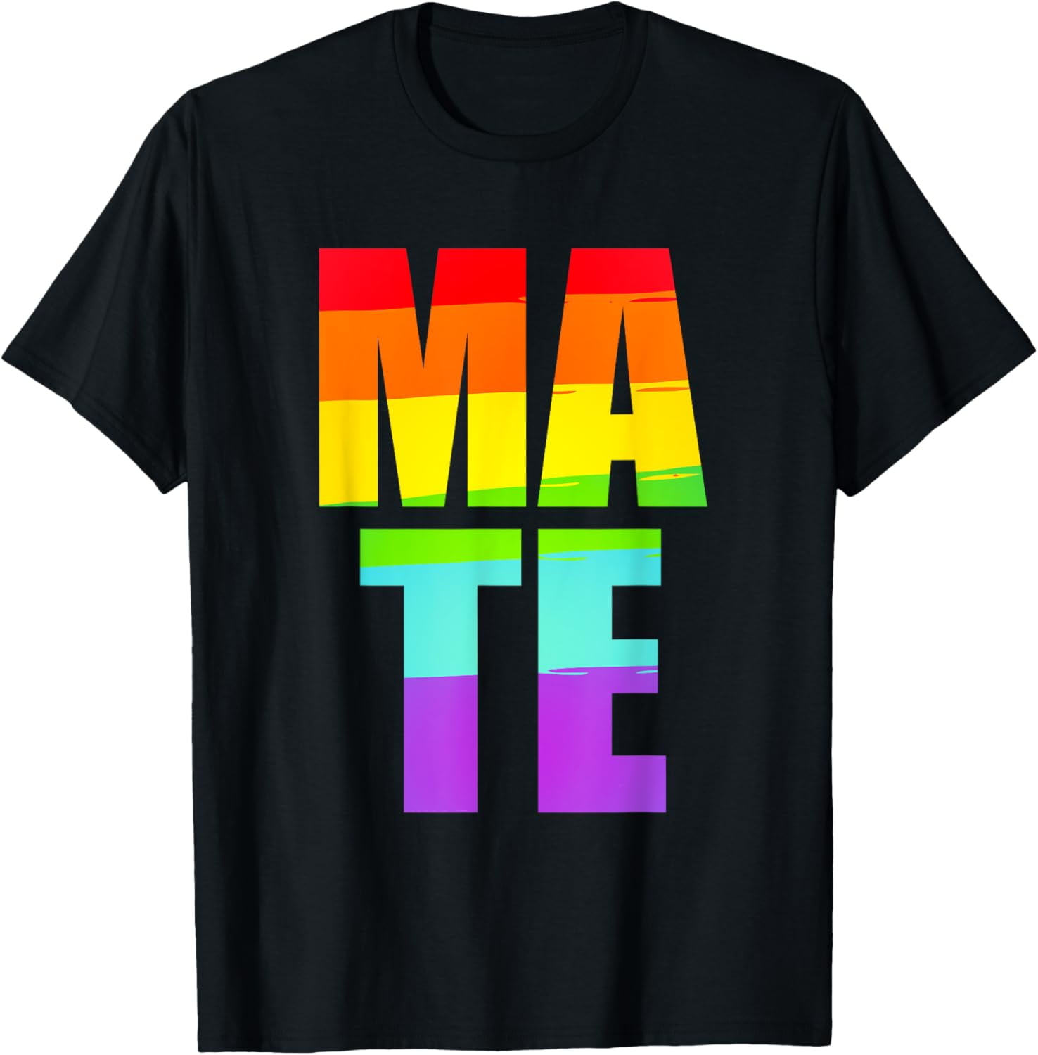 Soul Mate LGBTQ Pride Matching Gay Lesbian Couple Rainbow T-Shirt ...