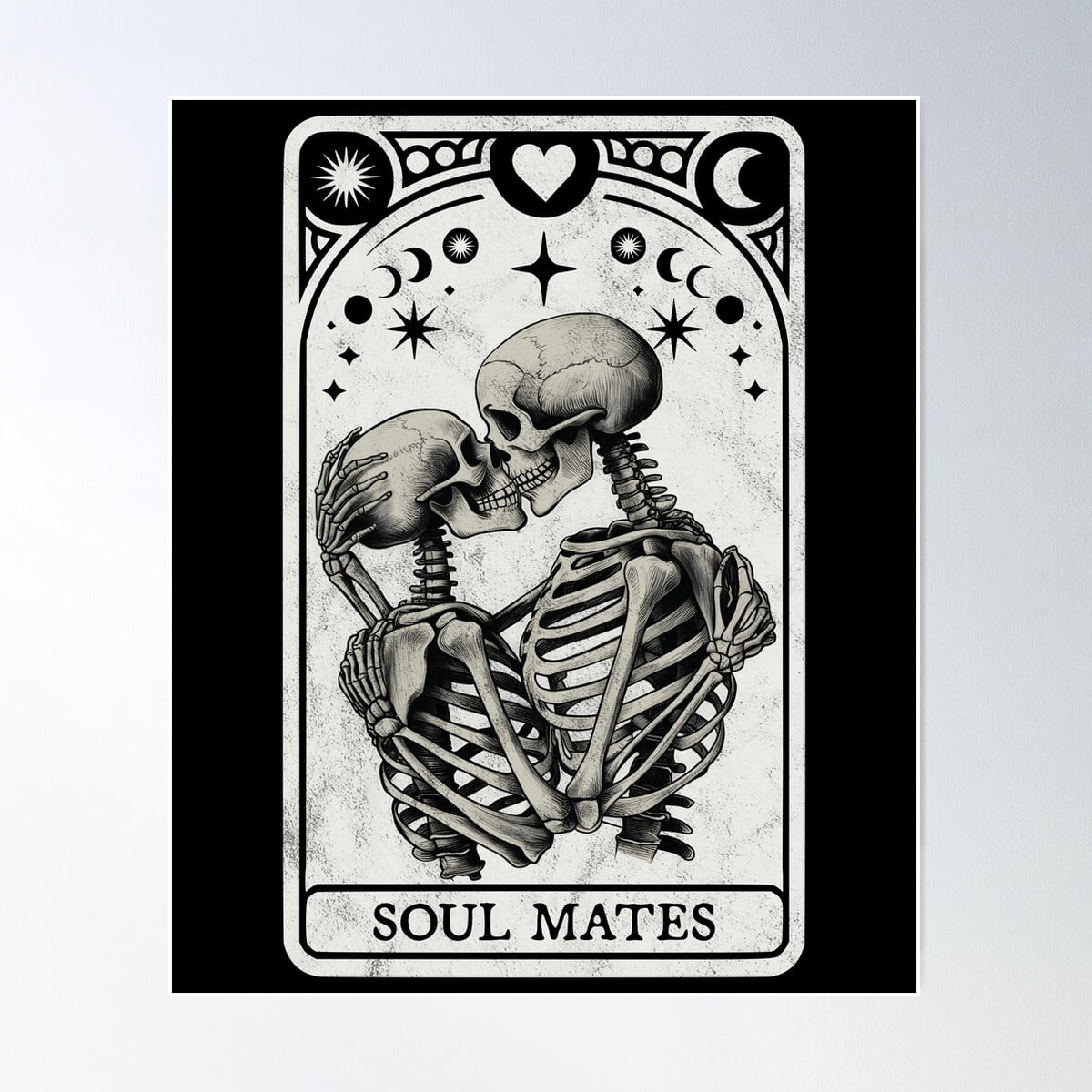 Soul Mates Tarot Card Poster Wall Art, Modern Wall Decor For Living ...