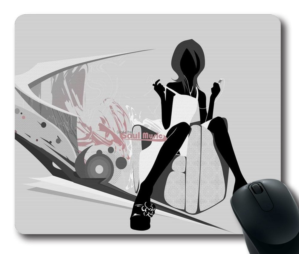 Soul Music Woman Mouse pads Gaming Mouse Pad 9.84x7.87 inches - Walmart.com