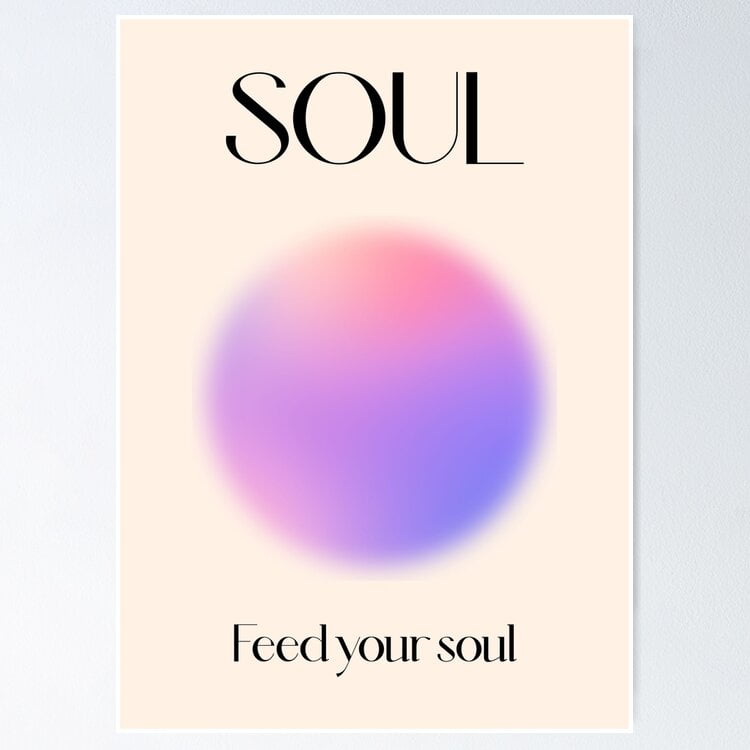 Soul Positive Aura UNFRAMED Posters, Spiritual UNFRAMED Poster, Grainy ...