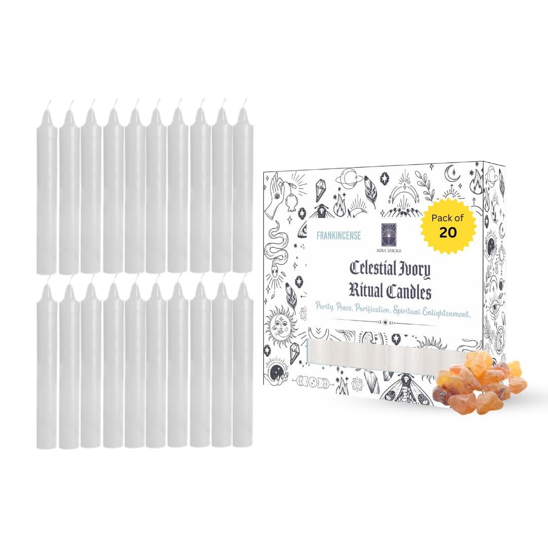 SOUL STICKS 4" Scented Ritual Candles Chime Taper Premium Candles 20 ...