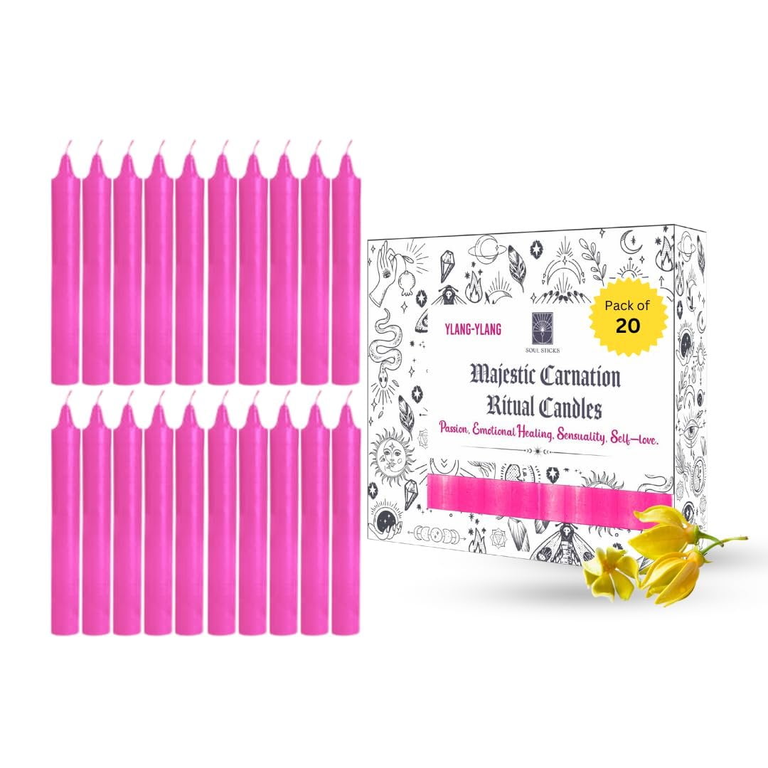 SOUL STICKS 4" Scented Ritual Candles Chime Taper Premium Candles 20 ...
