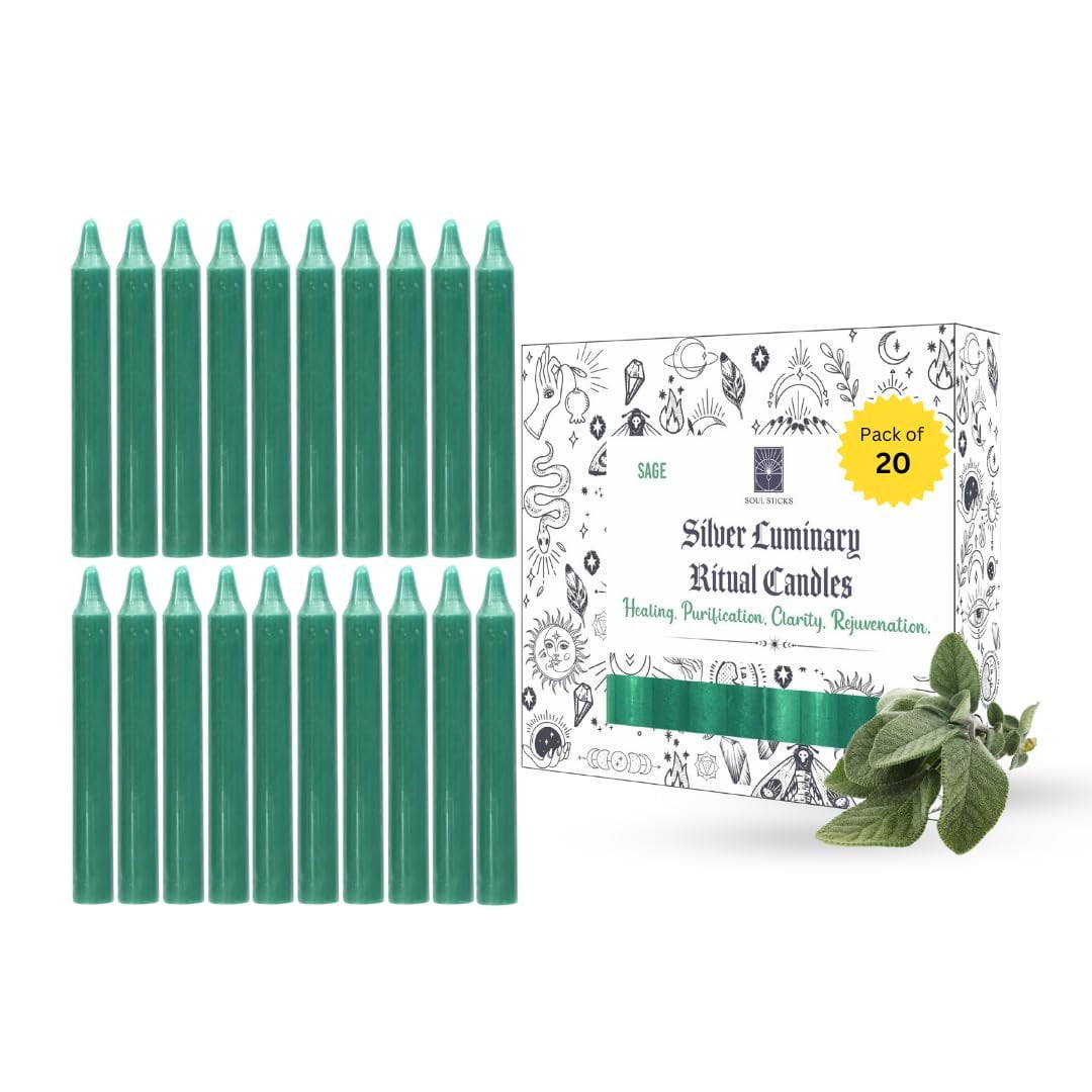 SOUL STICKS 4" Scented Ritual Candles Chime Taper Premium Candles 20 ...