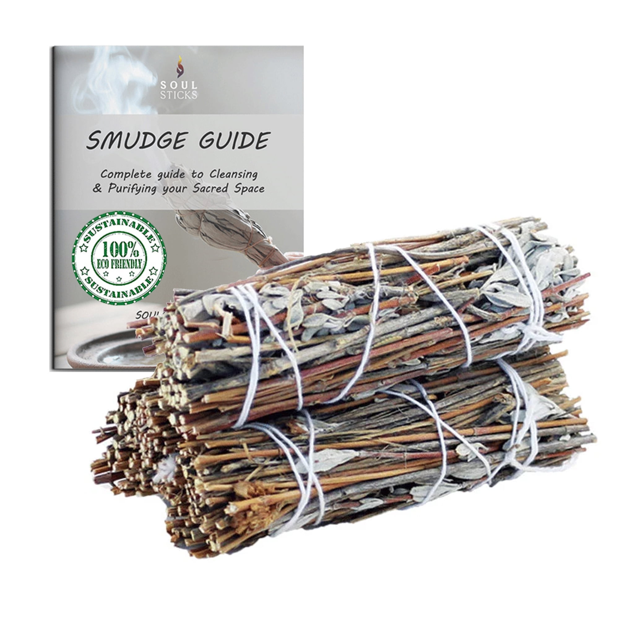 Soul Sticks 3 Pack Royal Sage Smudge Stick Bundle with Guide for ...