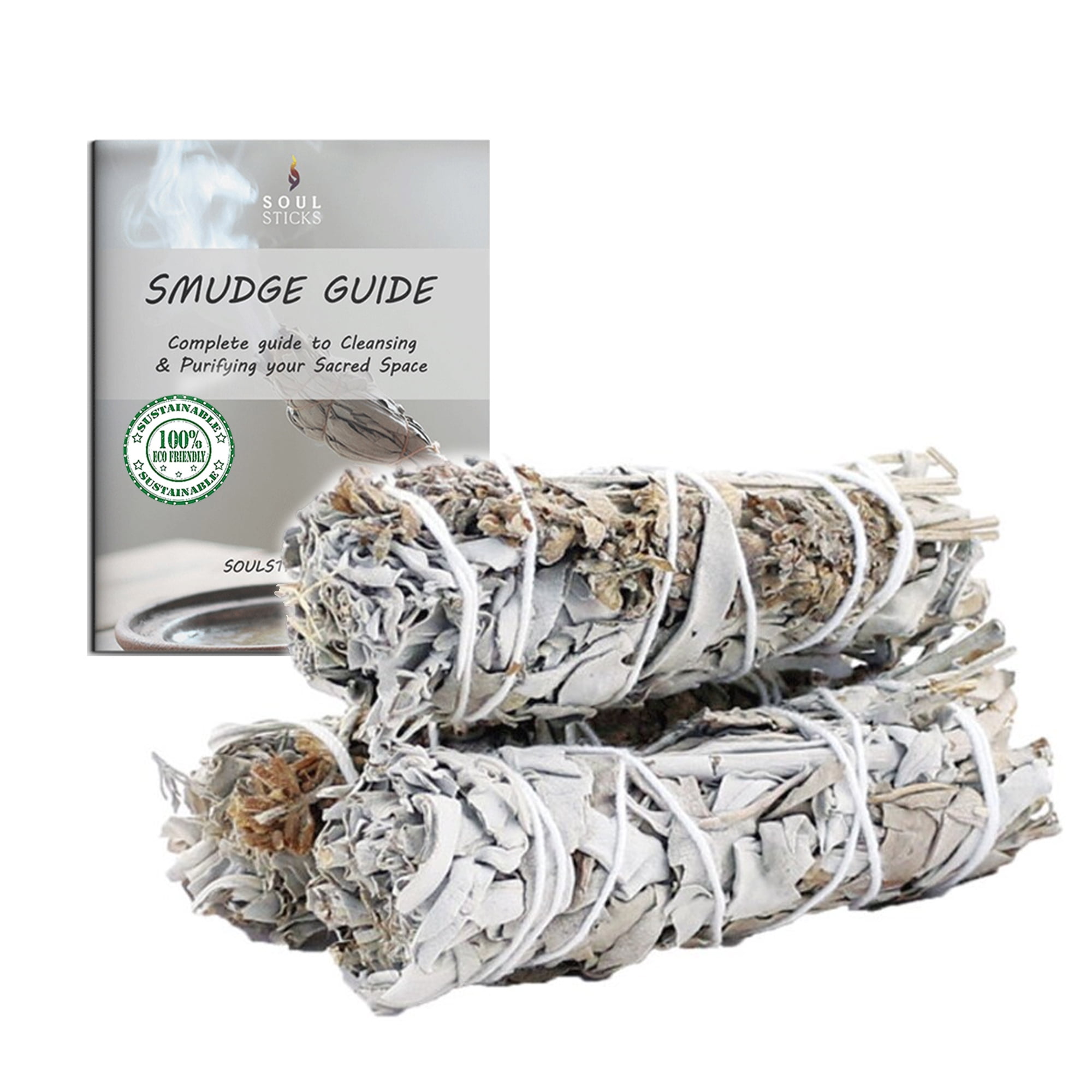 Soul Sticks 3 Pack - White Sage/Lavender Smudge Sticks, Organic, Grown ...