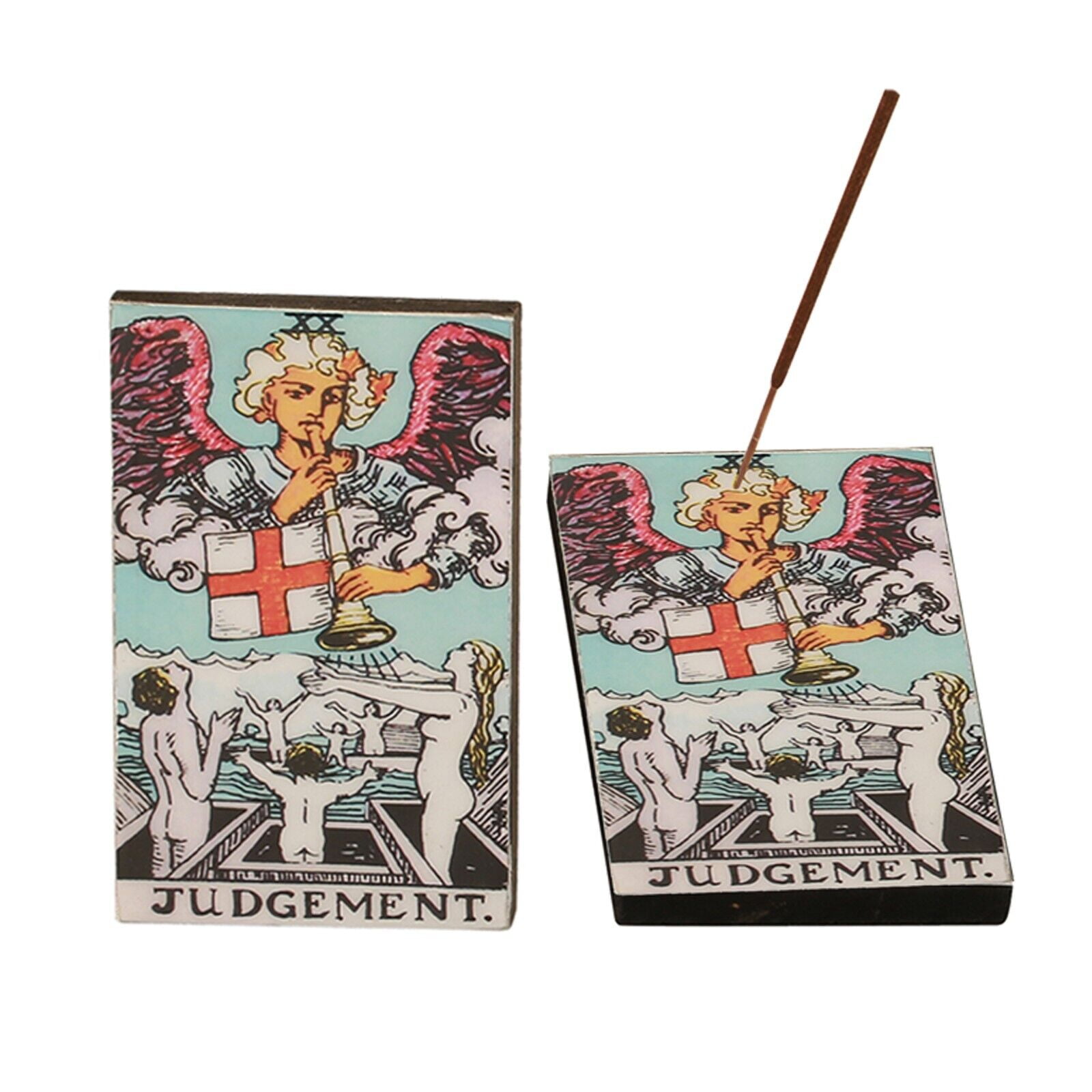 Soul Sticks 3" x 5" Judgement Tarot Card Incense Stick Burner Ash ...