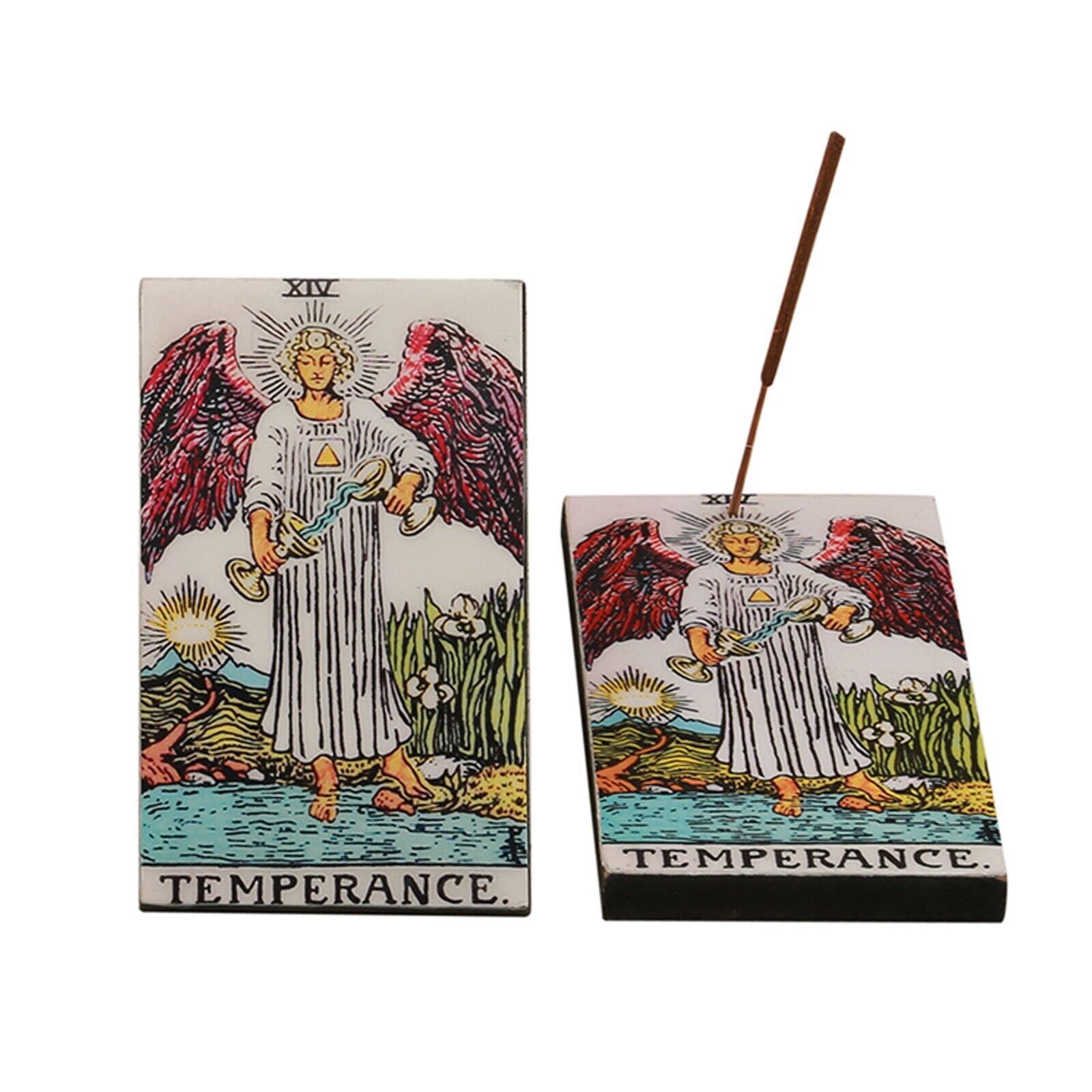Soul Sticks 3" x 5" Temperance Tarot Card Incense Stick Burner Ash ...