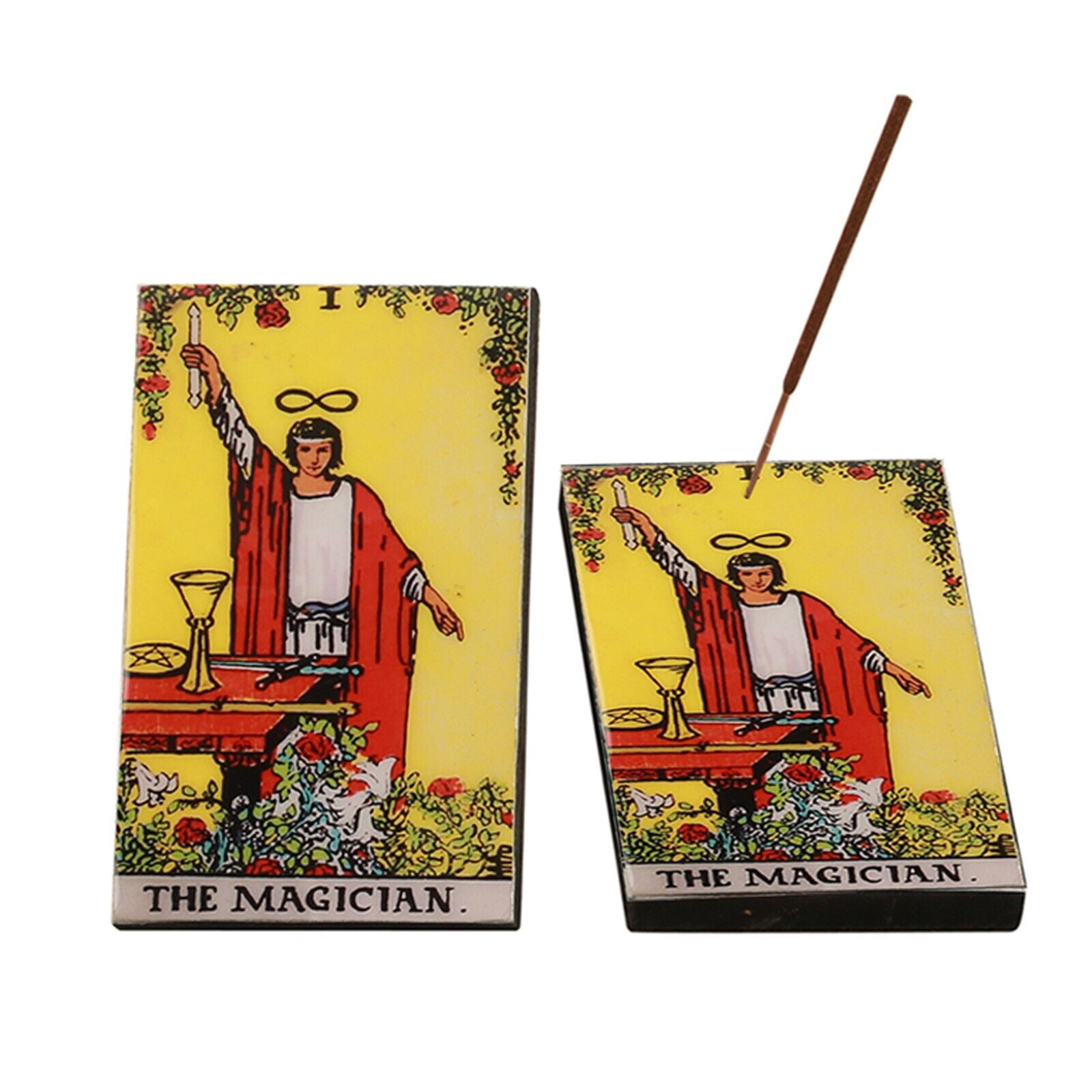 Soul Sticks 3" x 5" The Magician Tarot Card Incense Stick Burner Ash ...