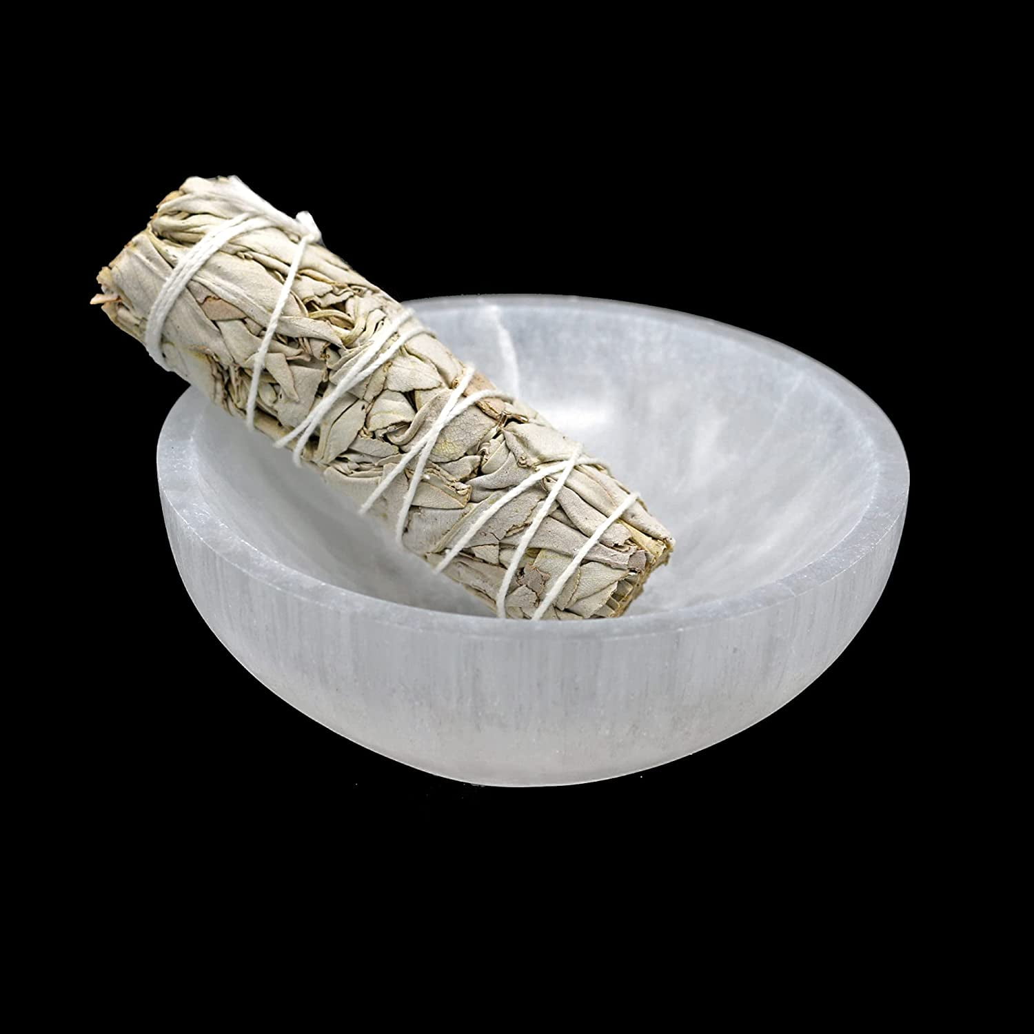 Soul Sticks 5 inch Selenite Crystal Bowls for Smudging, Healing ...