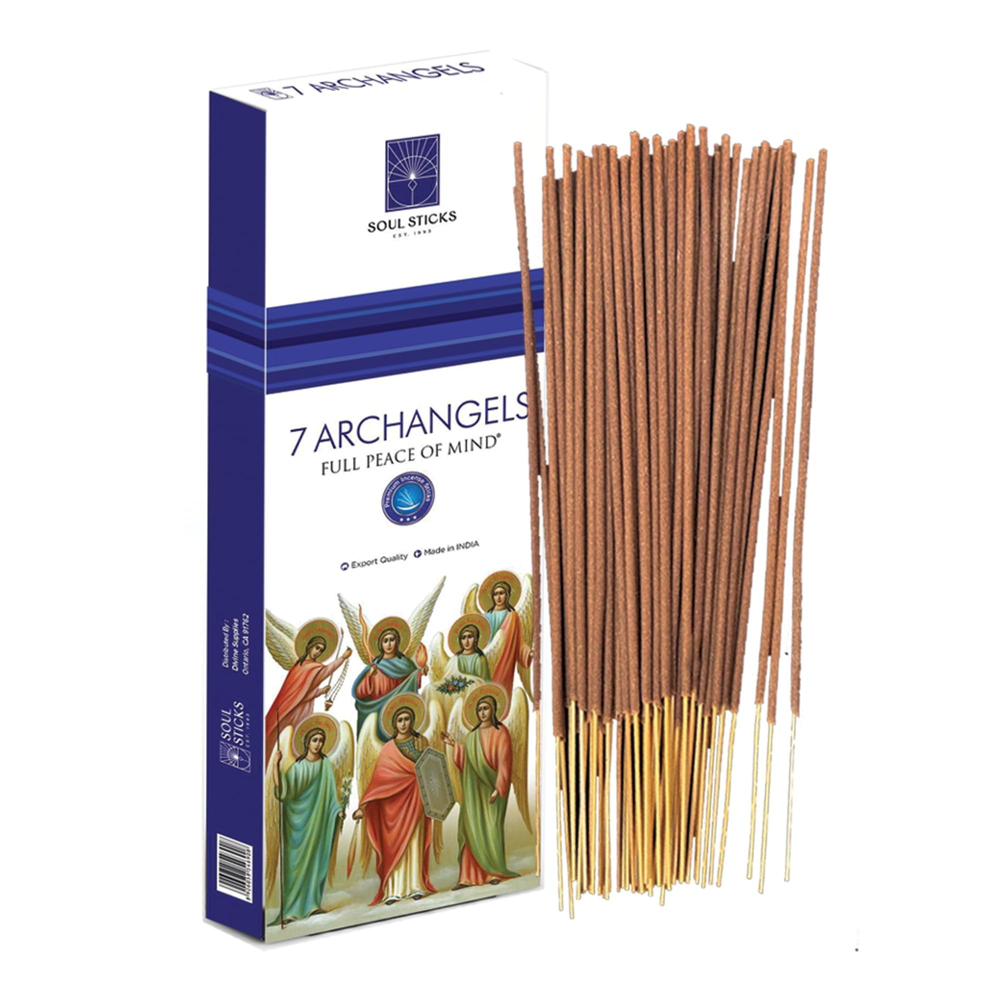 SOUL STICKS Premium Incense Sticks, 90g Packs 7 Archangels - Walmart.com