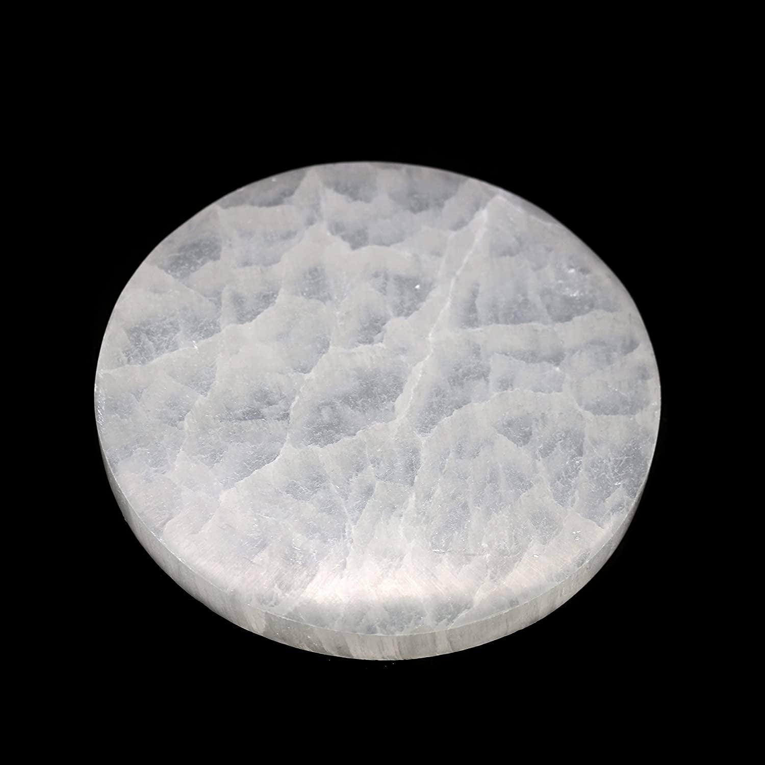 Soul Sticks 8 inch Selenite Crystal Round Charging Plate for Smudging ...