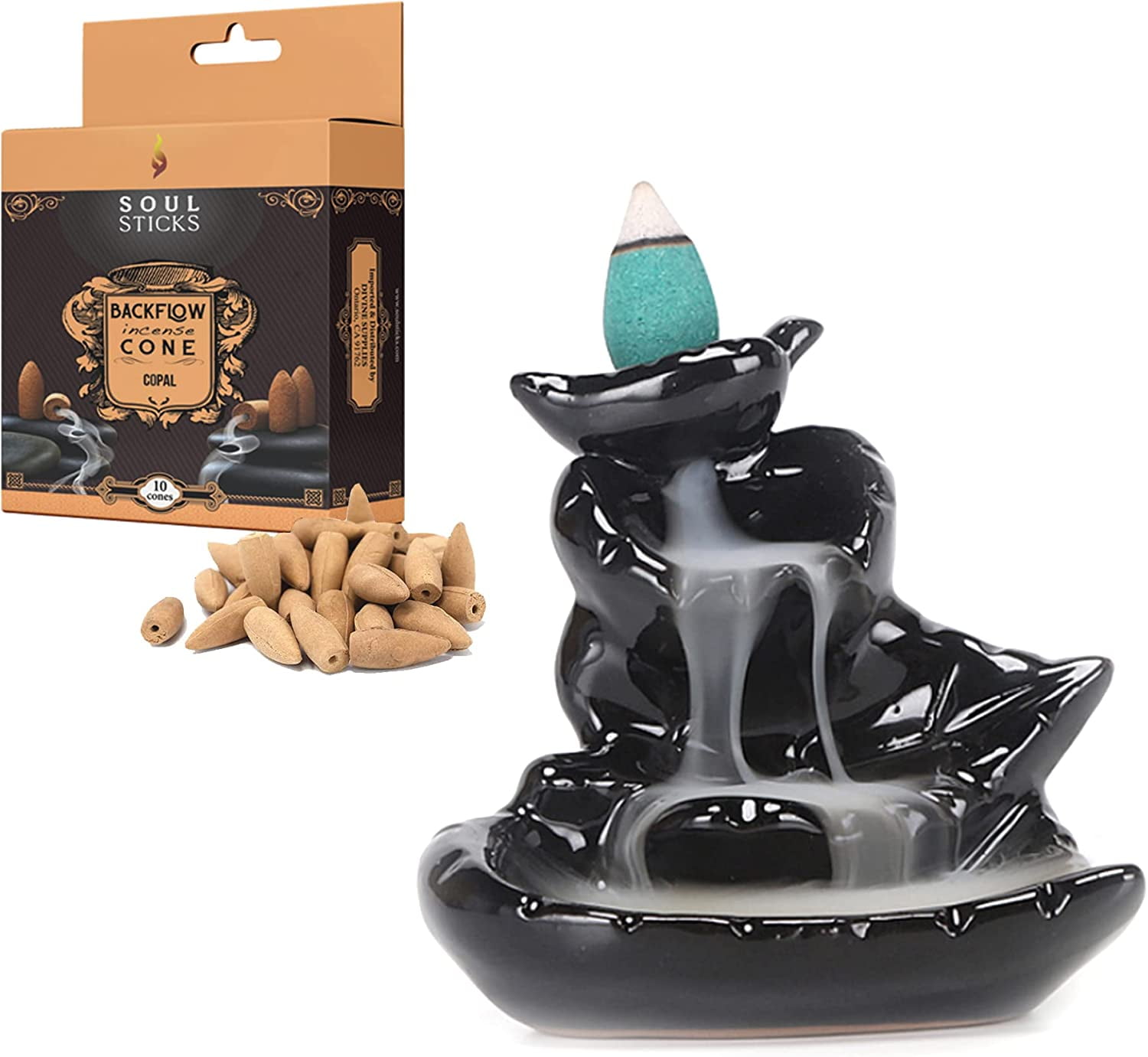 Soul Sticks Autumn Falls Backflow Cone Burner and Copal Back flow ...
