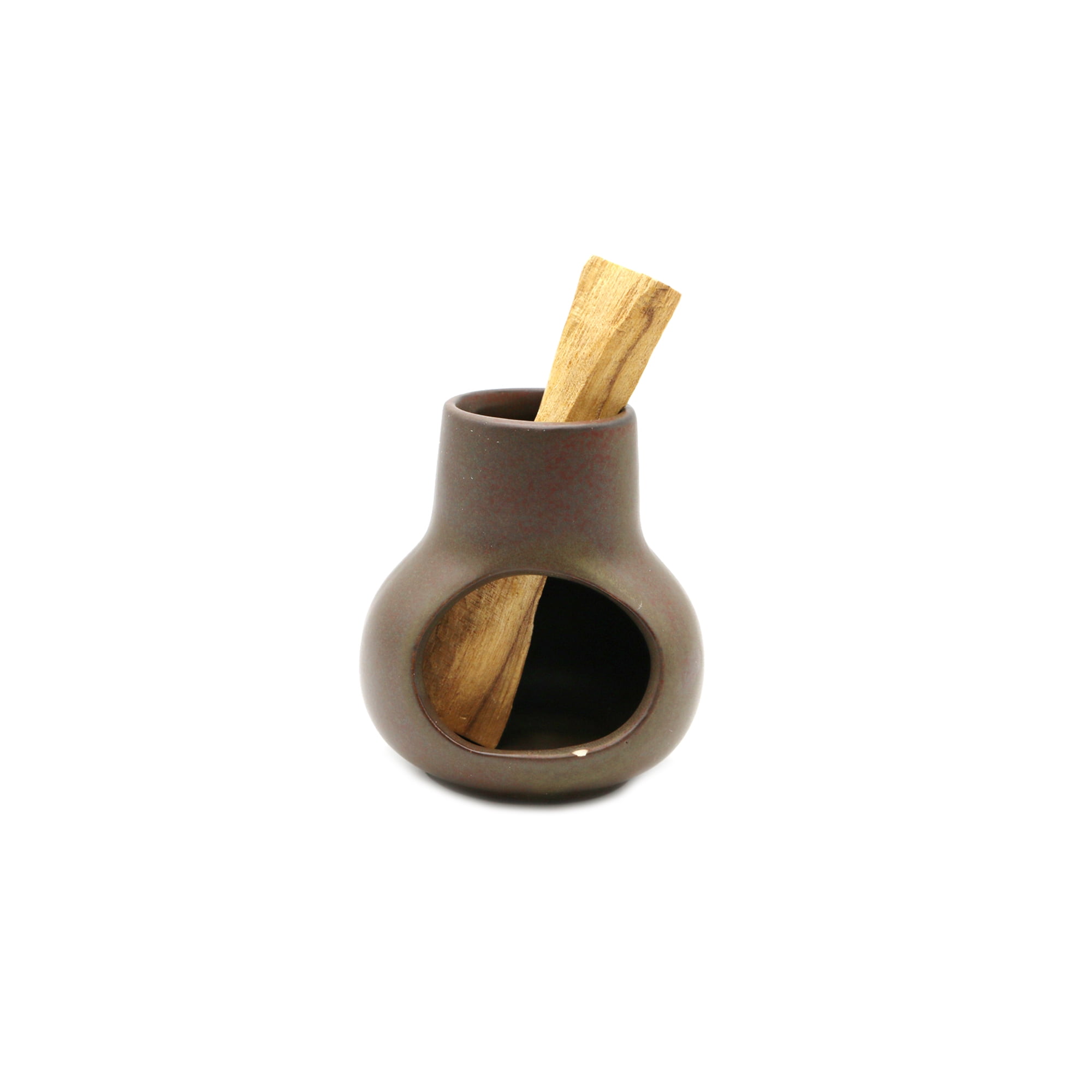 Soul Sticks Brown Mini Ceramic Palo Santo Chimney Candle Stick Holder ...