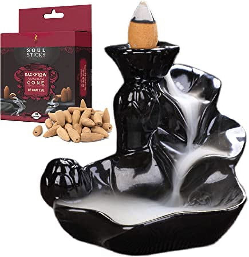 Soul Sticks Cascade Backflow Cone Burner and Go Away Evil Back flow ...