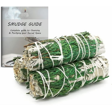 3 Pack Mixed White Sage and Copal Leaves Smudge Sticks | Grown in ...