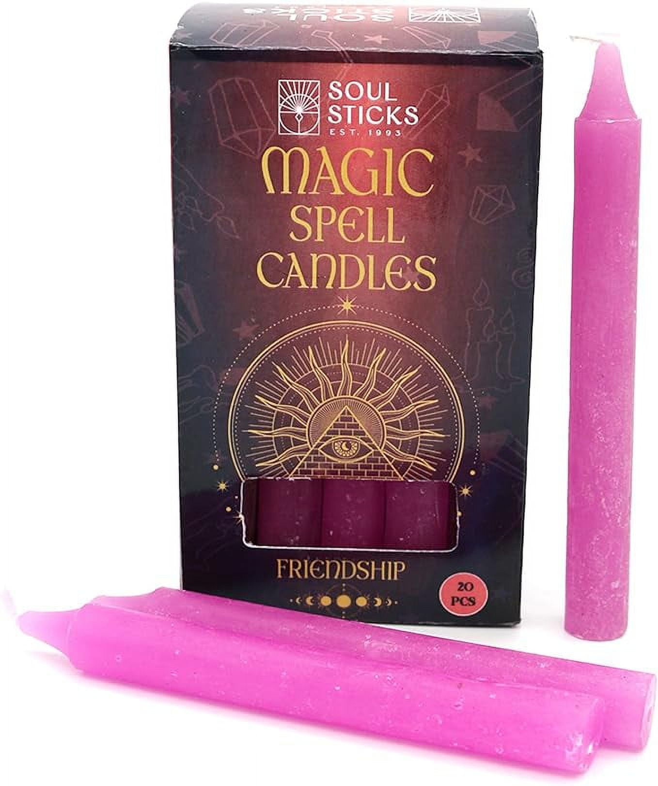 Soul Sticks Friendship 4" Magic Spell Chime Taper Premium Candles 20 ...