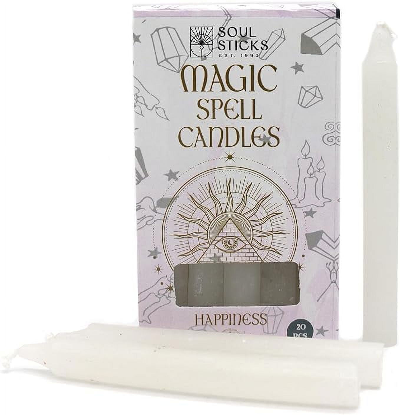 Soul Sticks Magic Spell Candles, 4" Taper, 20 pcs, Meditation, Altar ...