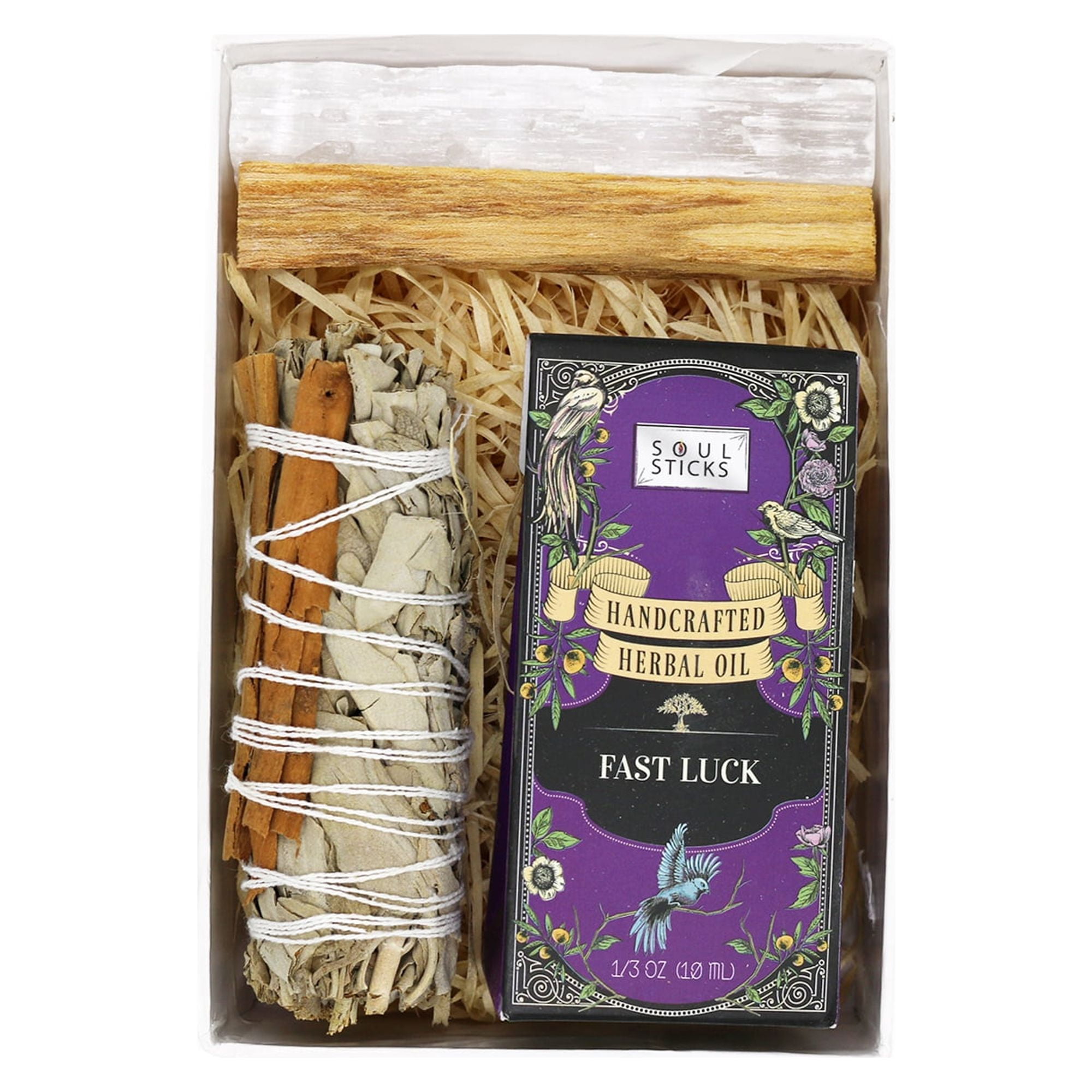 Soul Sticks Intention's Kit Fast Luck Gift Set with Sage, Spell Herbal ...