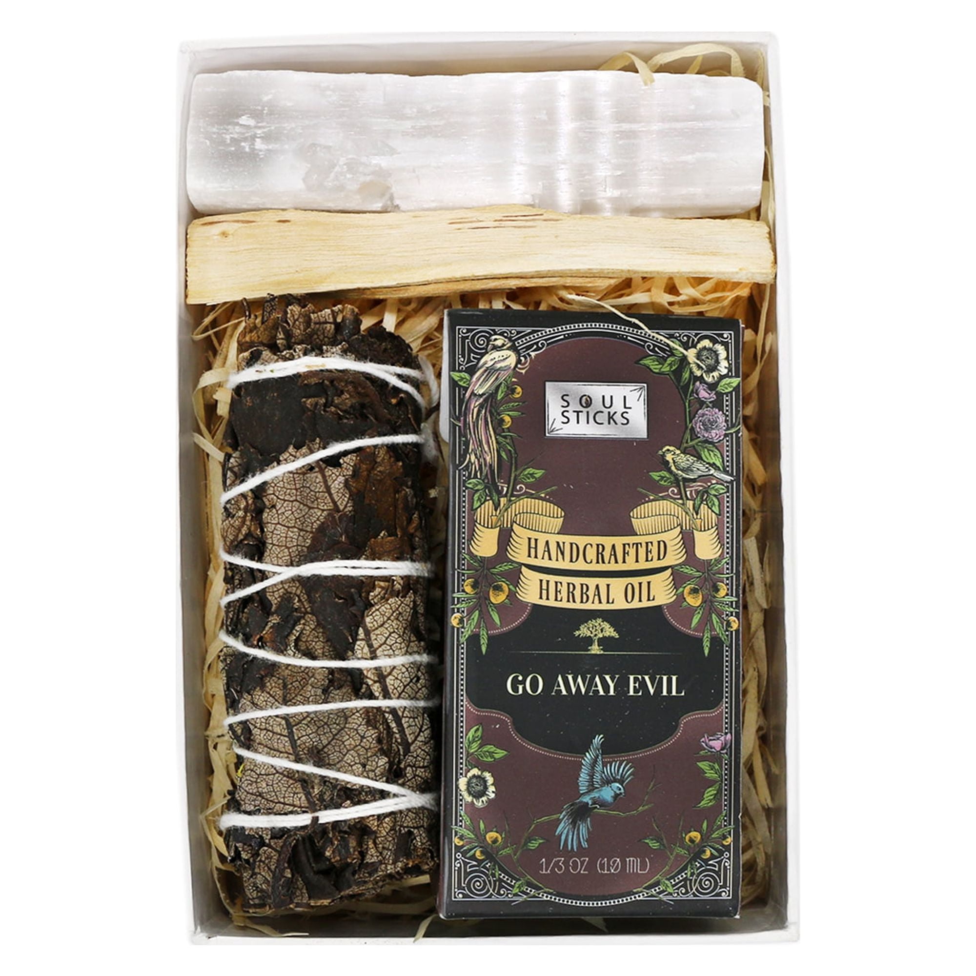 Soul Sticks Intention's Kit Go Away Evil Gift Set with Sage, Spell ...