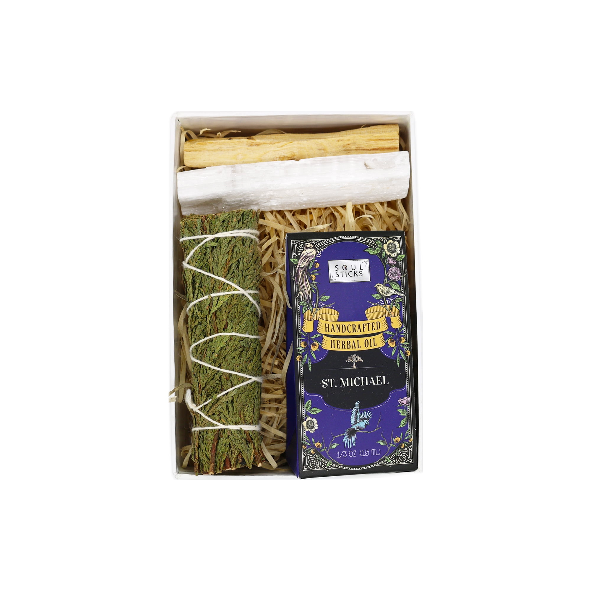 Soul Sticks Intention's Kit St Michael Gift Set with Sage, Spell Herbal ...