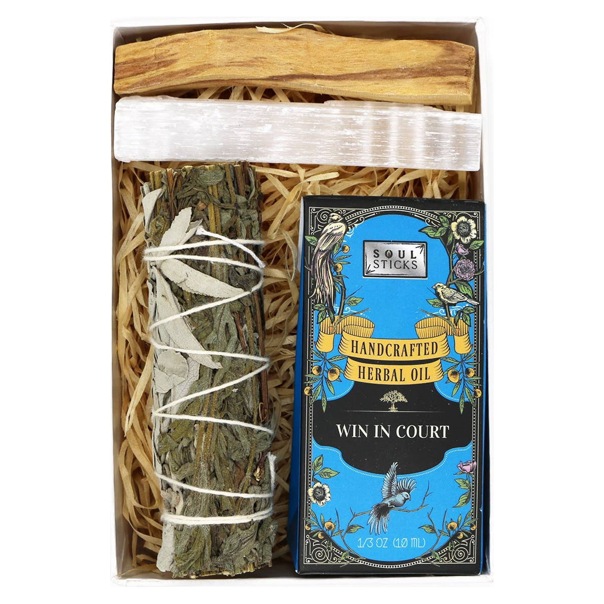 Soul Sticks Intention's Kit Win In Court Gift Set with Sage, Spell ...