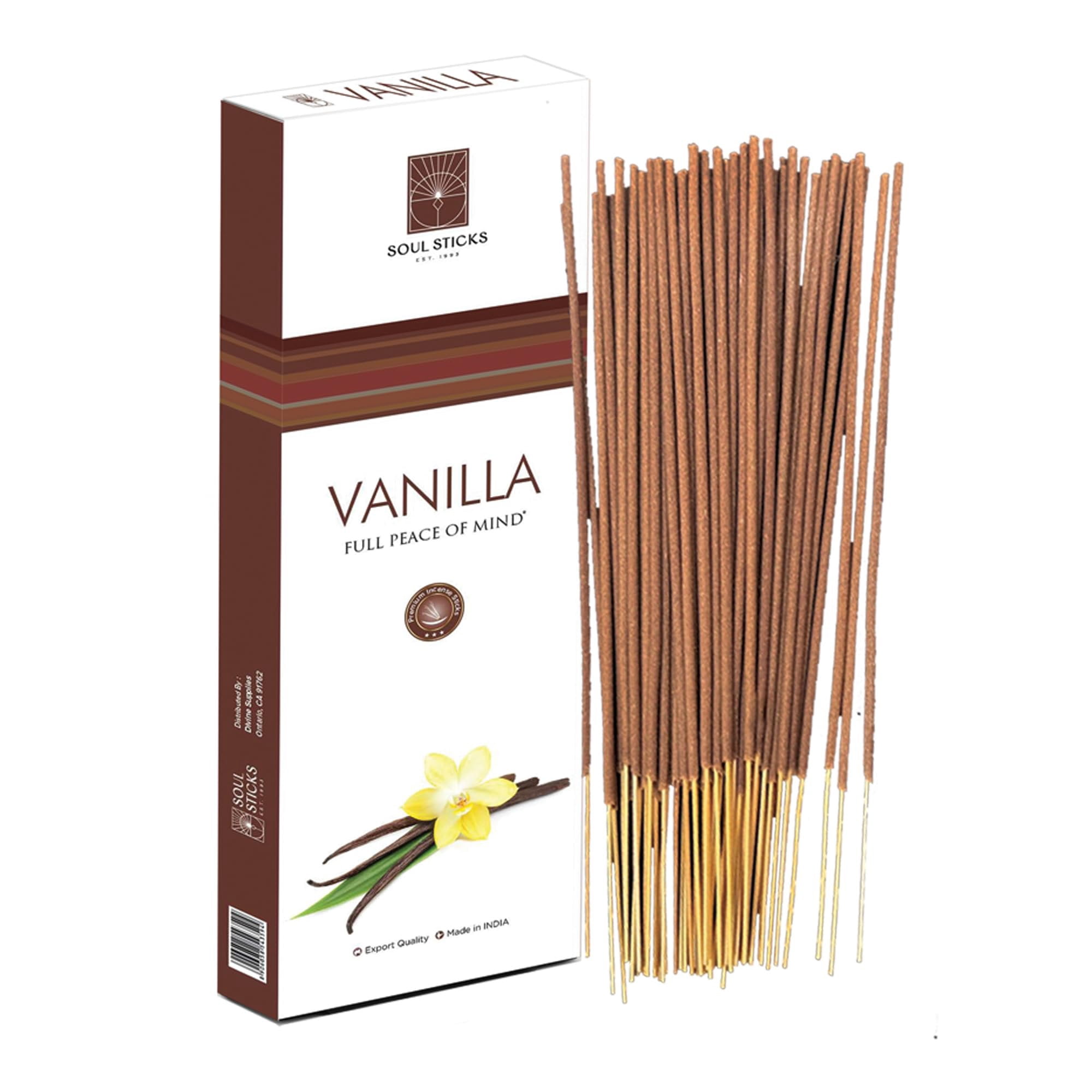 SOUL STICKS Premium Incense Sticks, 90g Packs Vanilla - Walmart.com