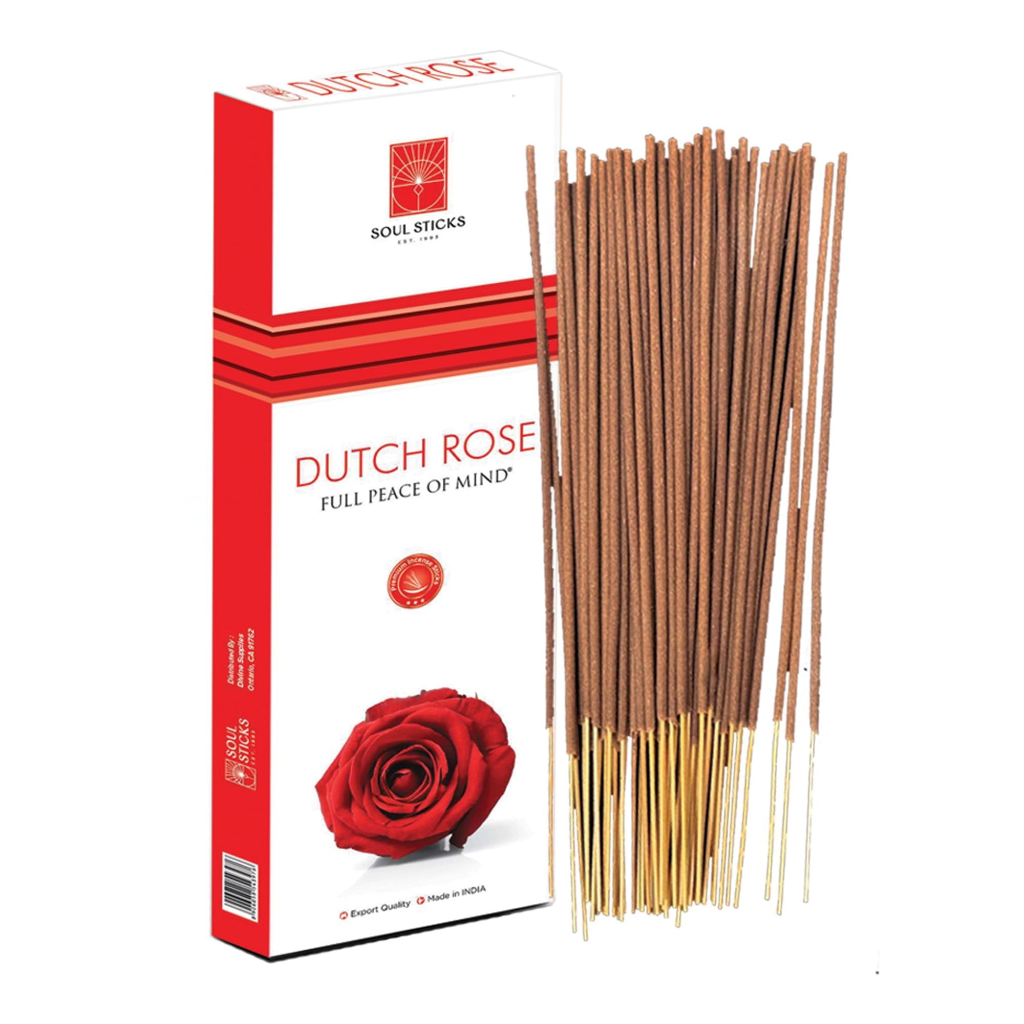 SOUL STICKS Premium Incense Sticks, 90g Packs Dutch Rose - Walmart.com