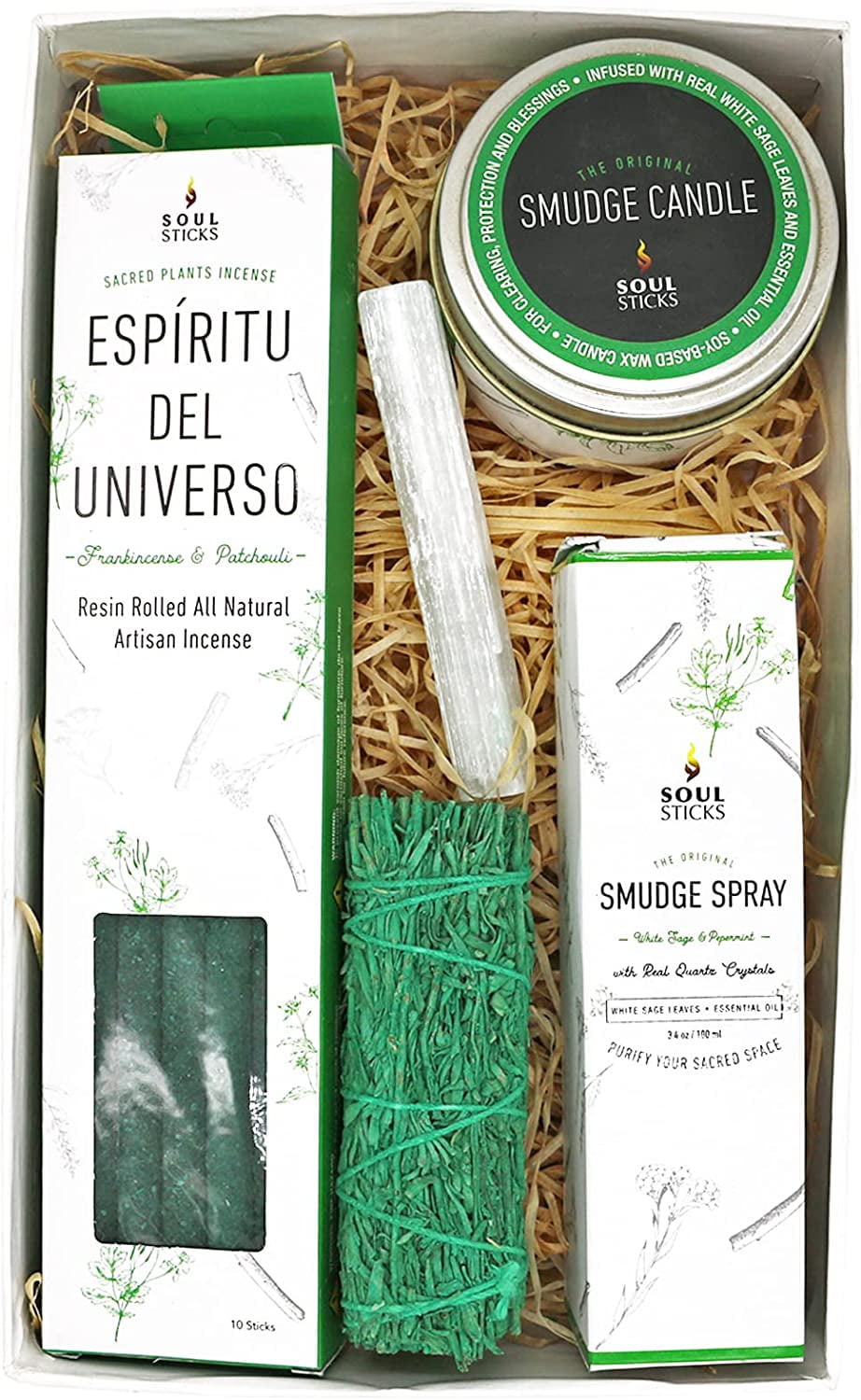 Soul Sticks Shaman's Kit Peppermint Patchouli Gift Set with Espiritu ...