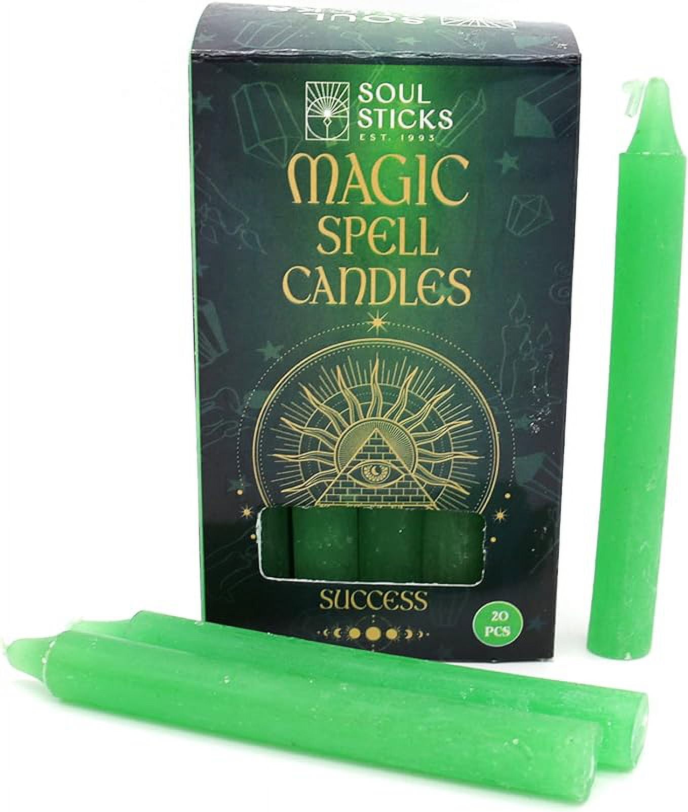Soul Sticks Success 4" Magic Spell Chime Taper Premium Candles 20 pcs ...