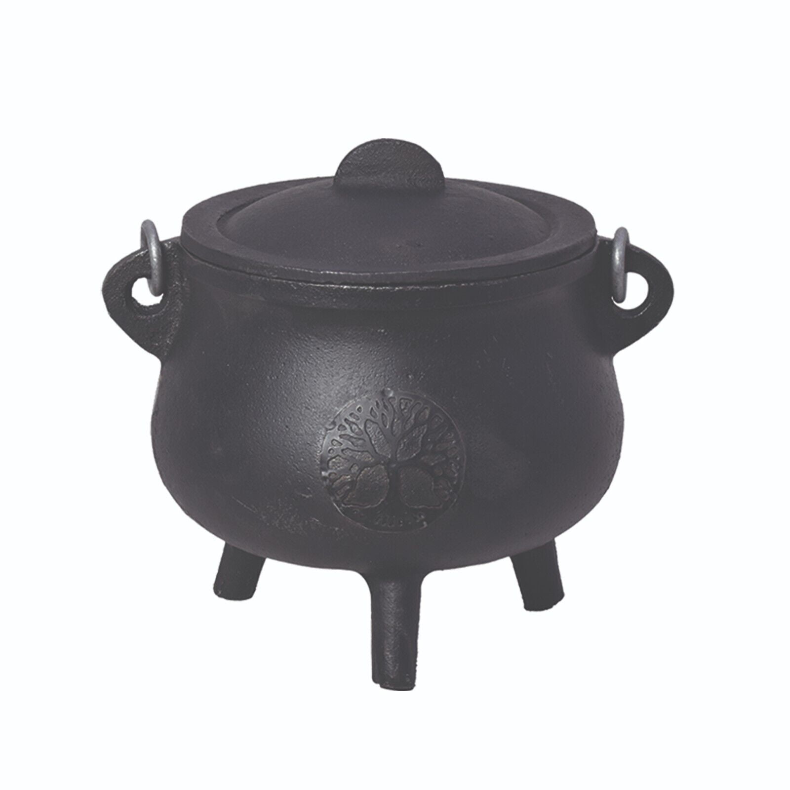 Soul Sticks Tree of Life 6" Cast Iron Cauldron with Carry Handle and ...