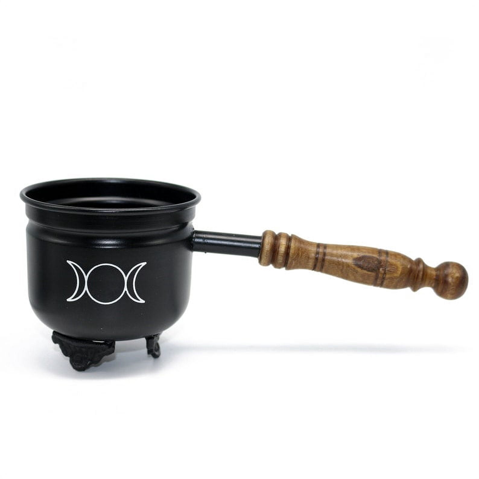 Soul Sticks Triple Moon Metal Smudge Sage and Incense Burner Pot ...