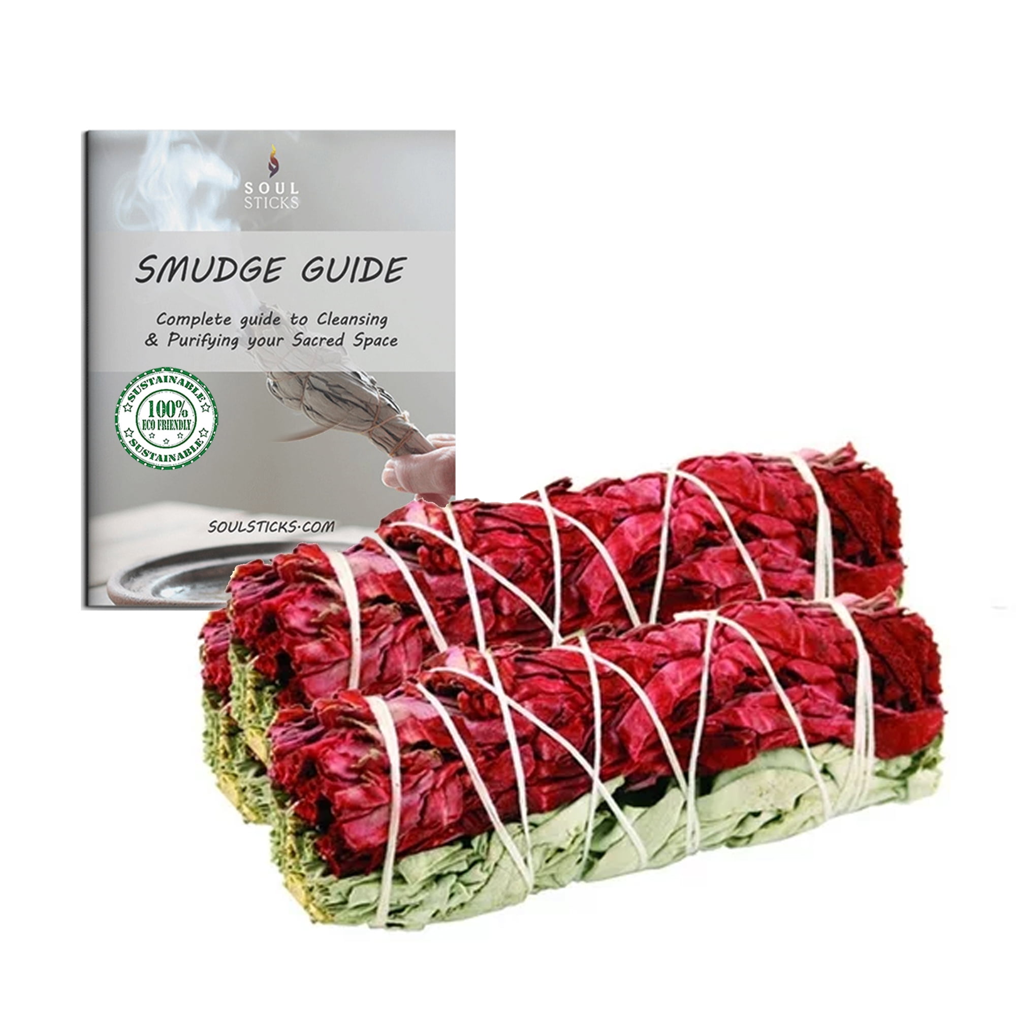Soul Sticks White Sage Dragon's Blood 4" Mixed Sage with Guide Included ...