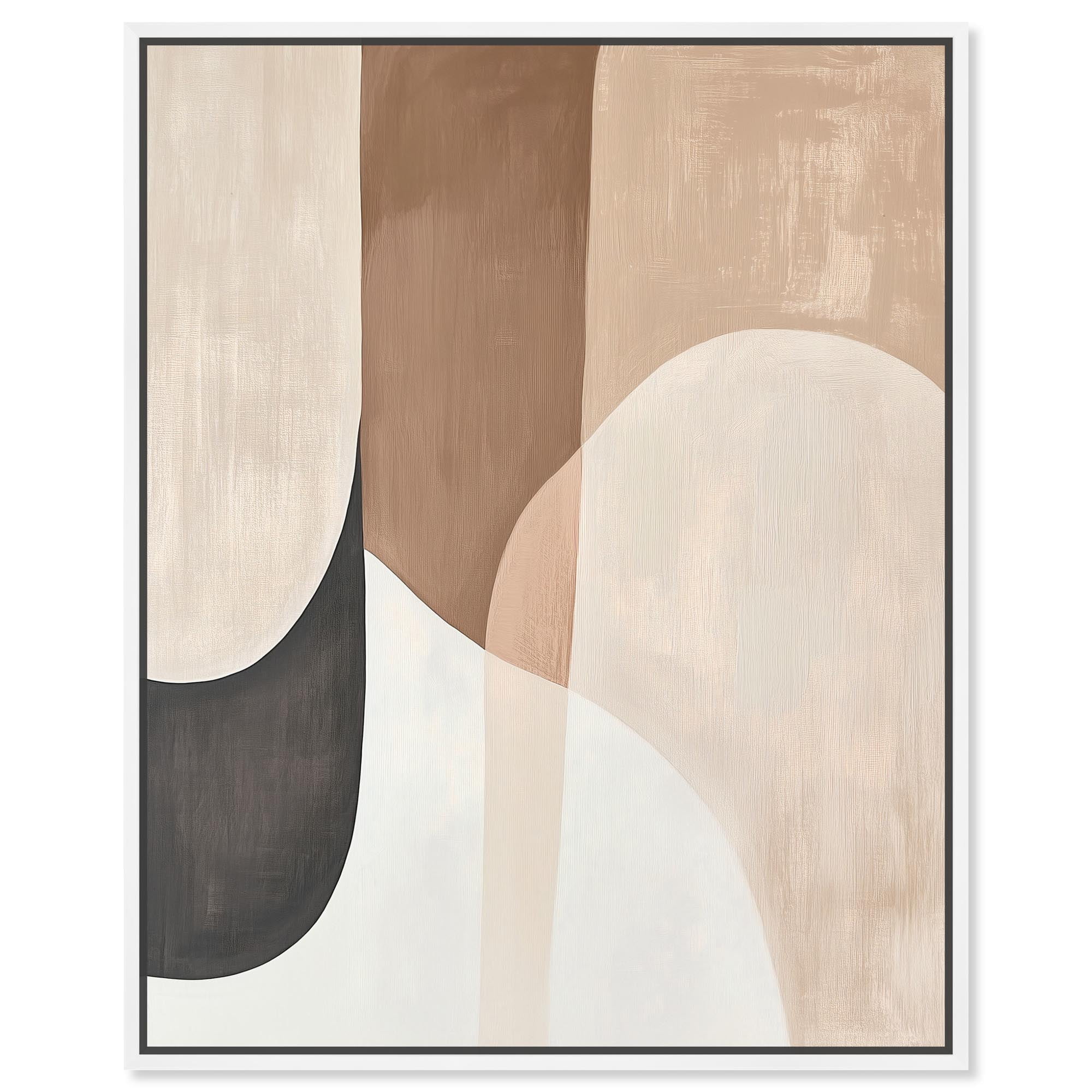 Soul of Form I Canvas Abstract Shape Boho by Art Remedy, White Frame ...