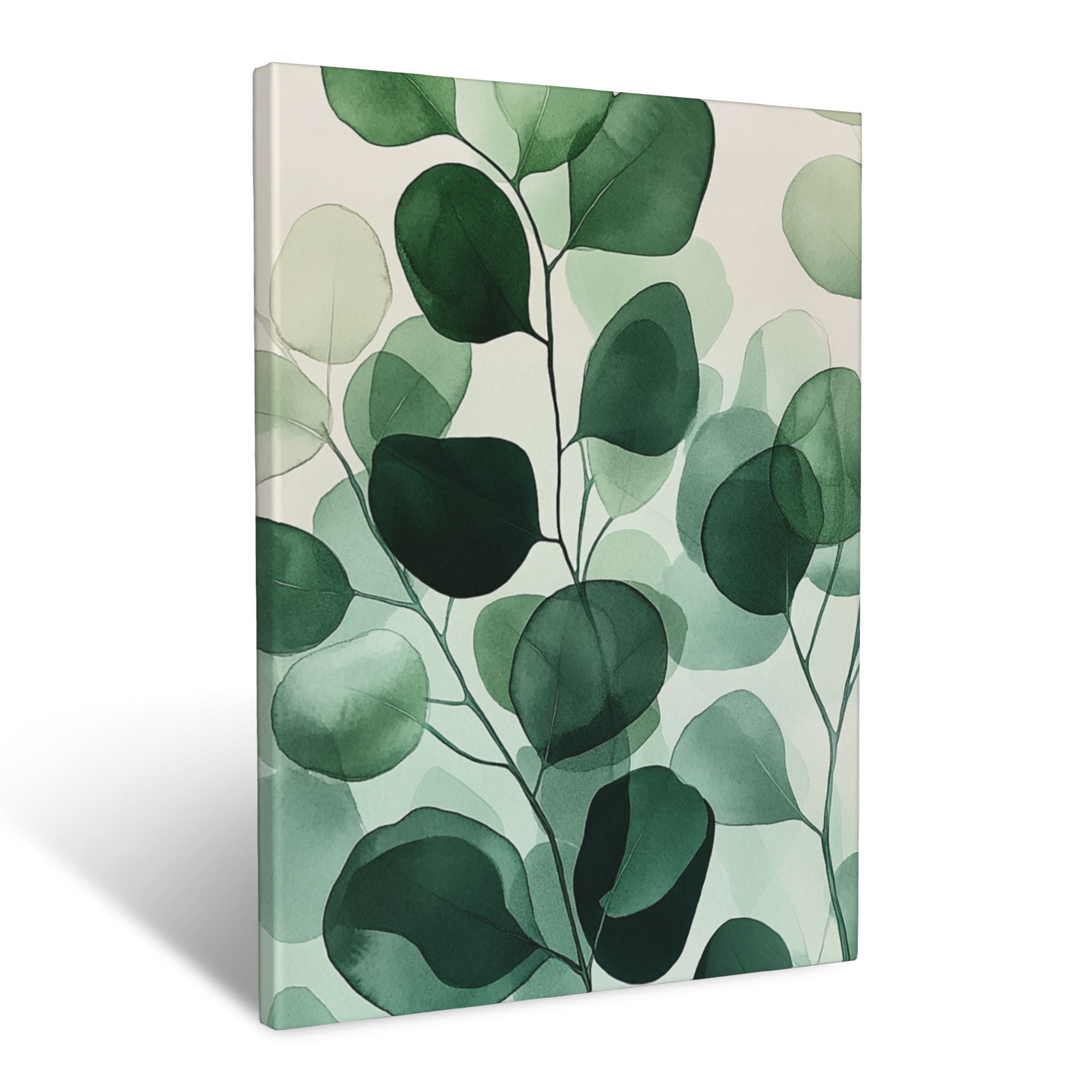 SoulArt Dramatic Eucalyptus Leaves Bold Green Shapes Overlapping ...