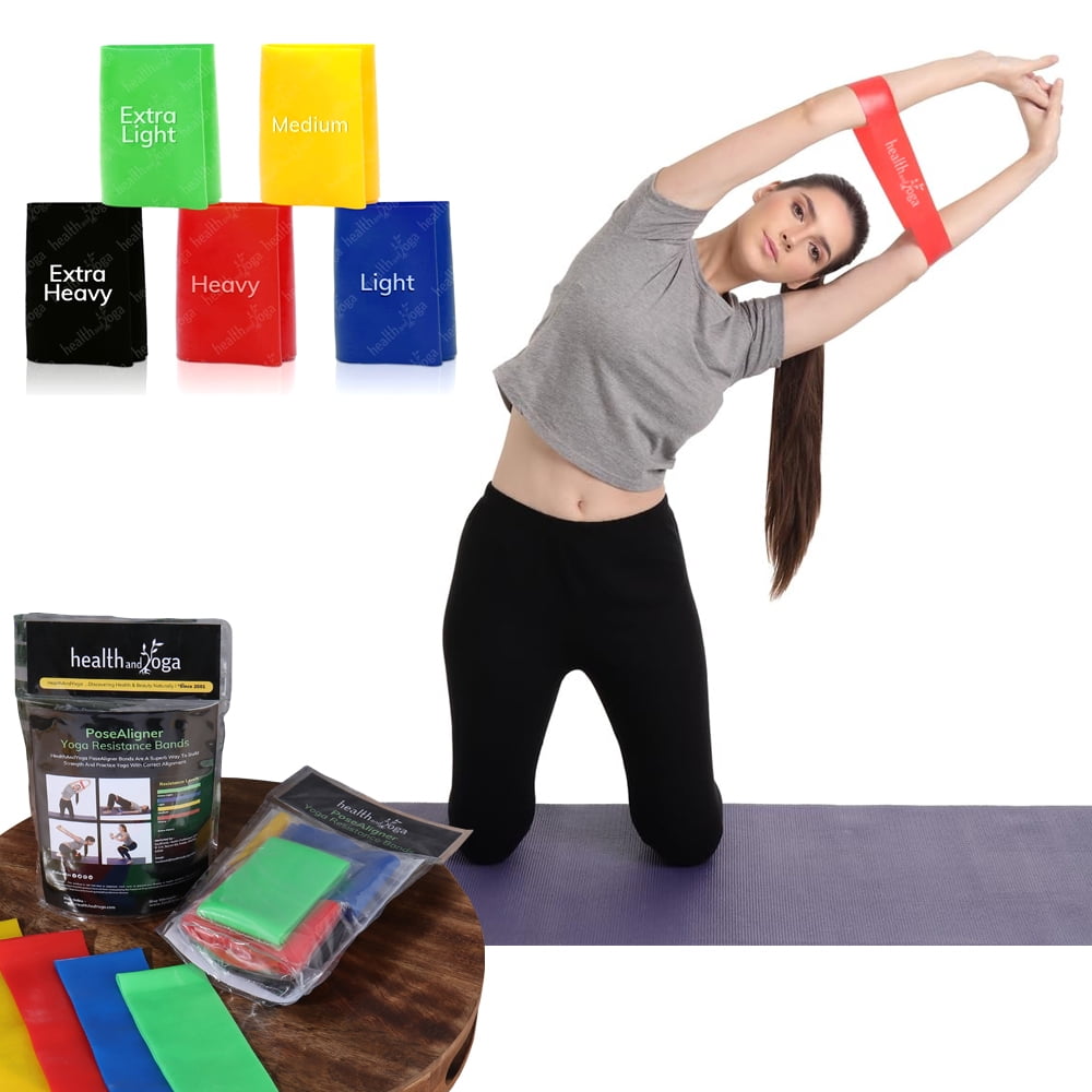 SoulGenie PoseAligner Resistance Yoga Bands - Pack of 5 - Walmart.com