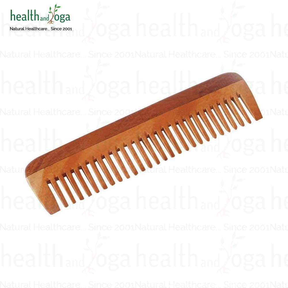 SoulGenie PureTress Handcrafted Neem Wood Comb - 7 inch Wide Tooth Comb ...