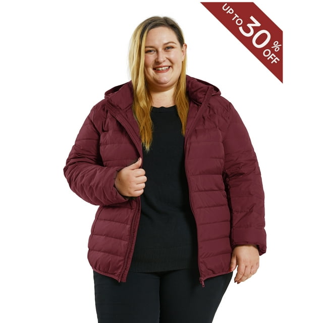 Soularge Women's Plus Size Puffer Jacket Quilted Winter Coat Warm ...