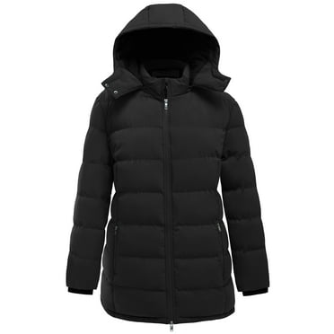 Wantdo Women's Plus Size Quilted Puffer Coat, Windproof Winter Parka ...