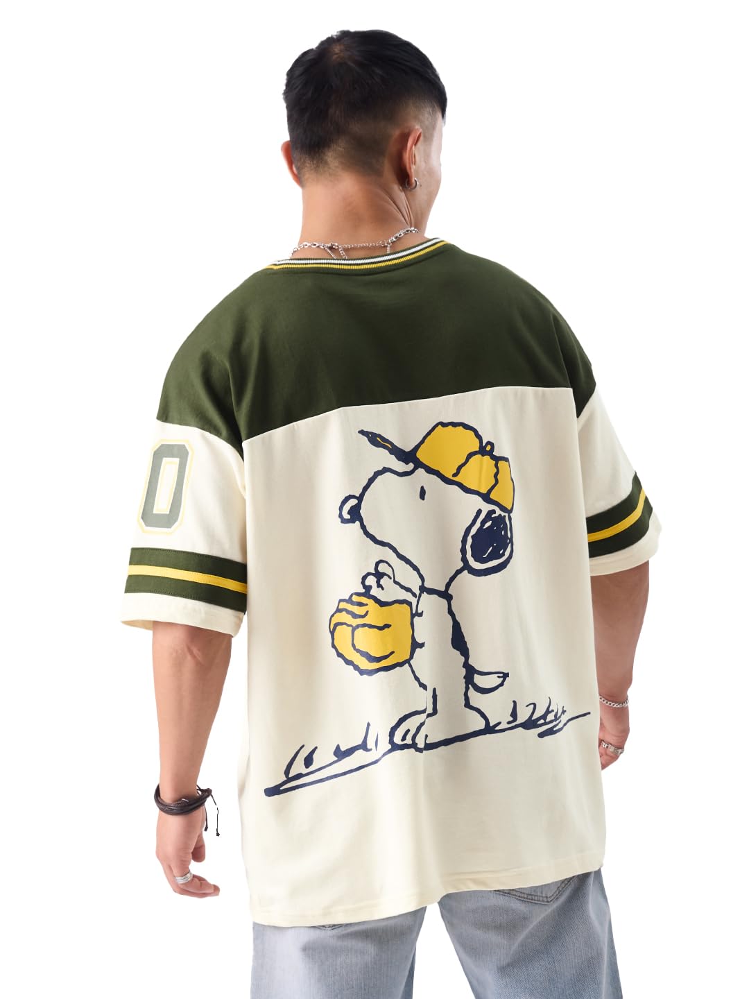 The Souled Storeofficial Peanuts: Snoopy Menhalf Sleeve Cotton ...