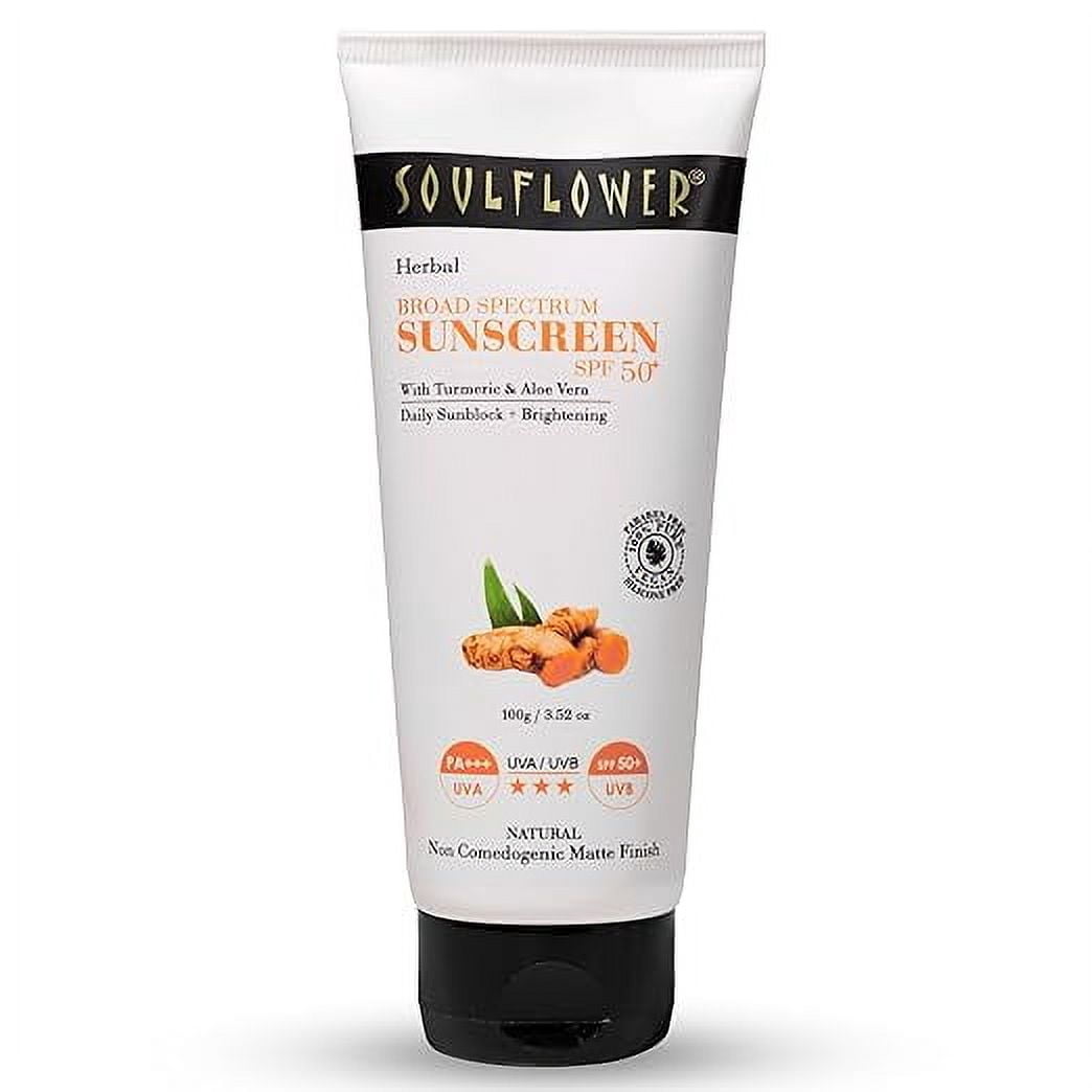 Soulflower Broad Spectrum Sunscreen Spf 50+ Pa+++ for Men & Women ...