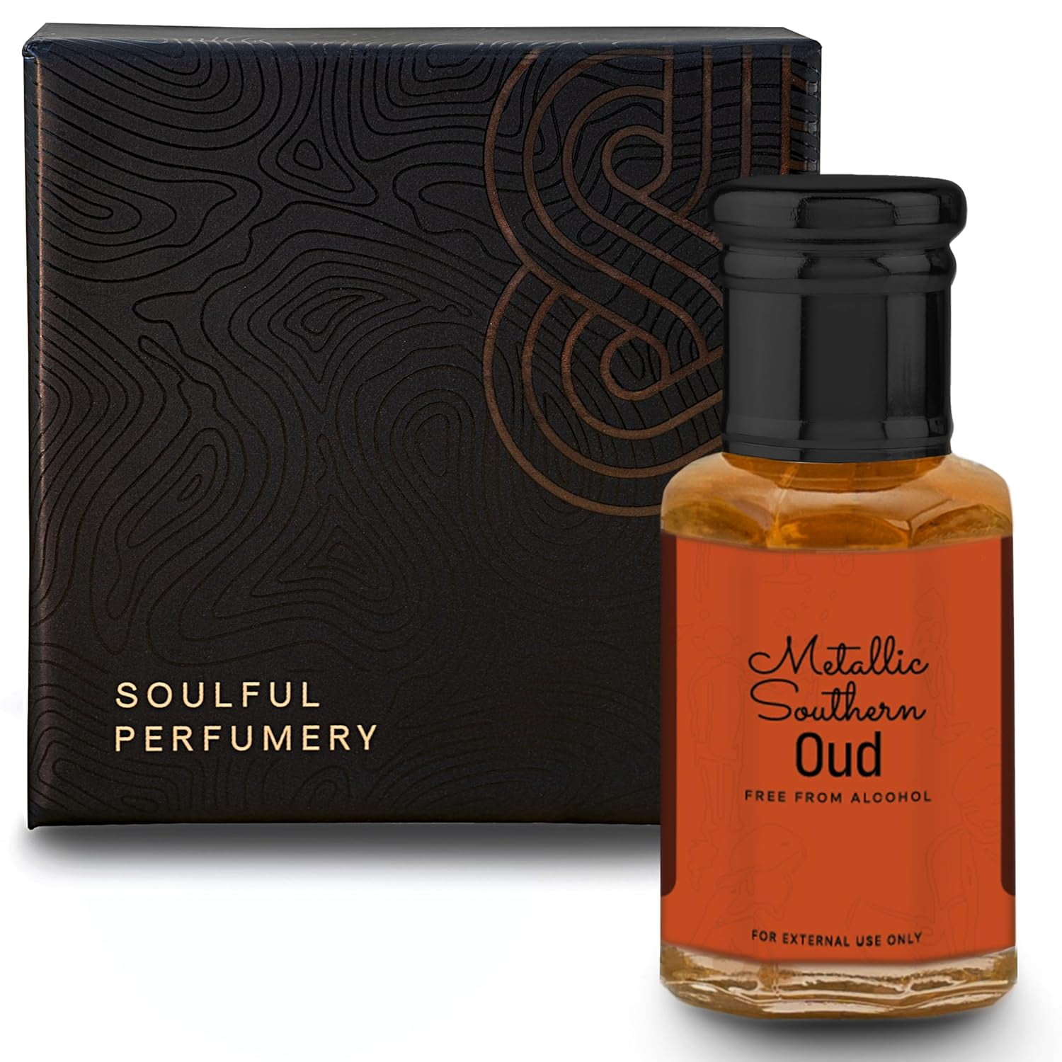 Soulful Perfumery Oud Metallic Southern Attar Roll On Perfume For Men ...