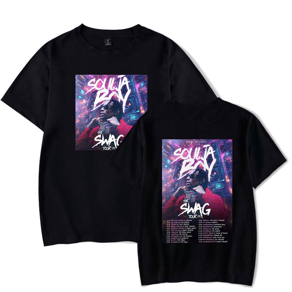 Soulja Boy The Swag Tour 2025 T-Shirts Merch Women Clothes Trend Casual ...