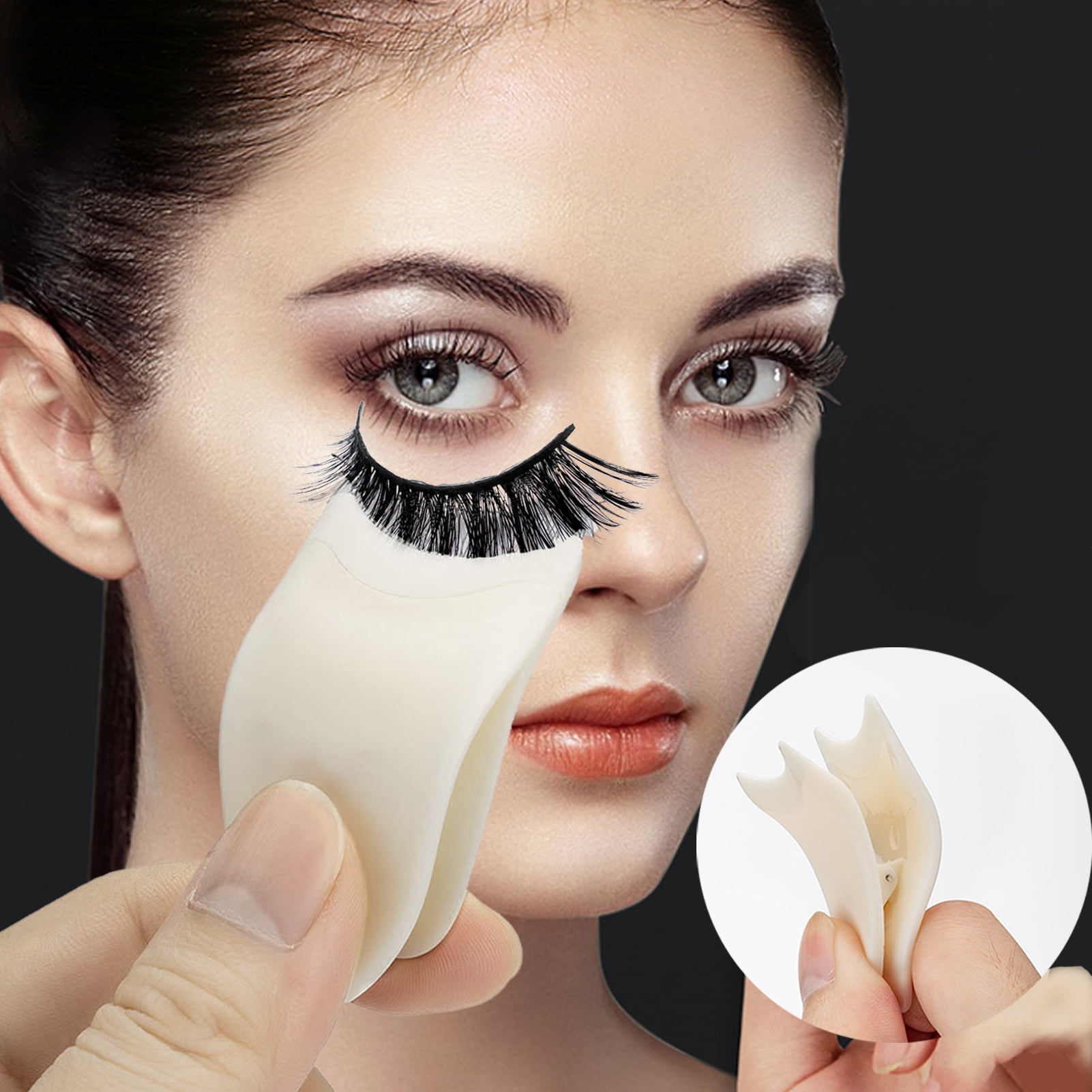 Soumake 1/2Pcs Eyelash Tweezer Portable Clamp Tightly Abs Women Makeup ...